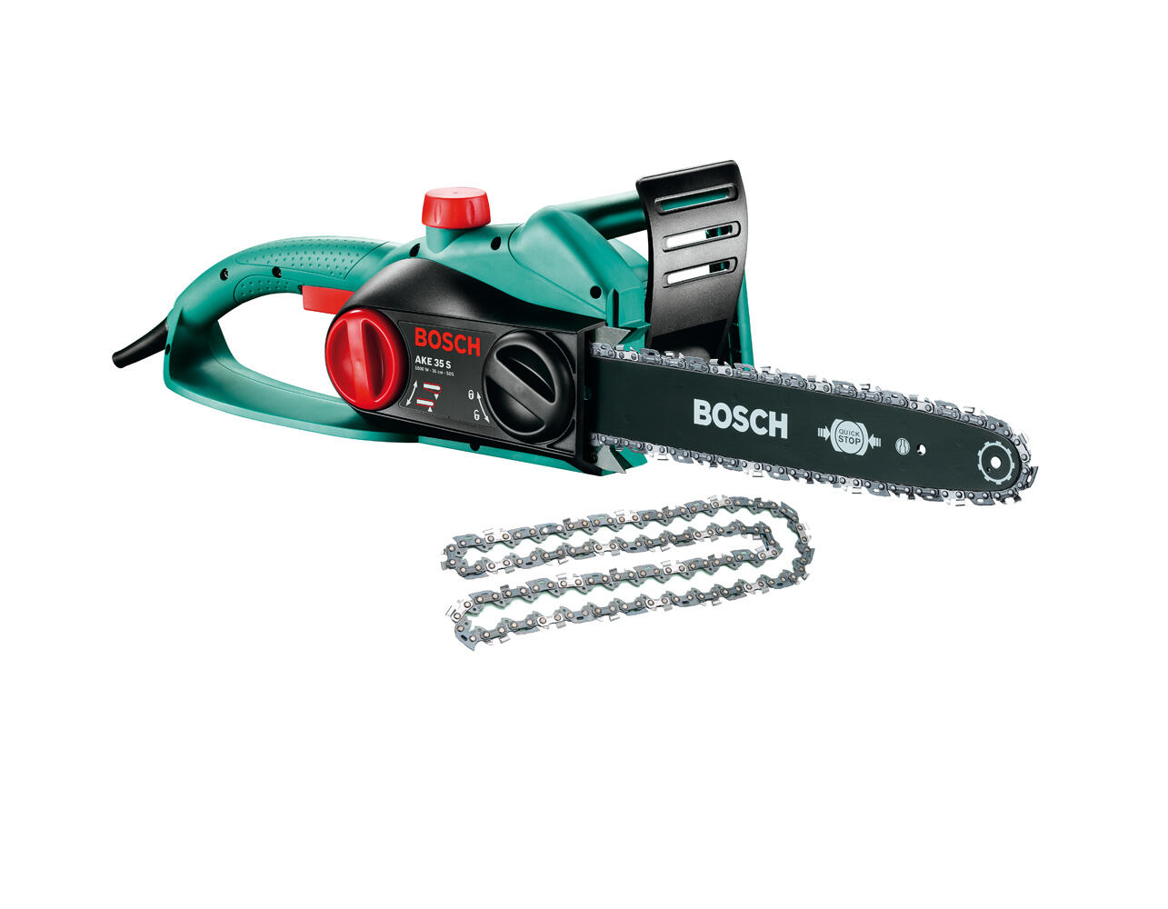 Tronçonneuse électrique BOSCH Ake 35s, 1800 W, guide de 35 cm | Leroy ...