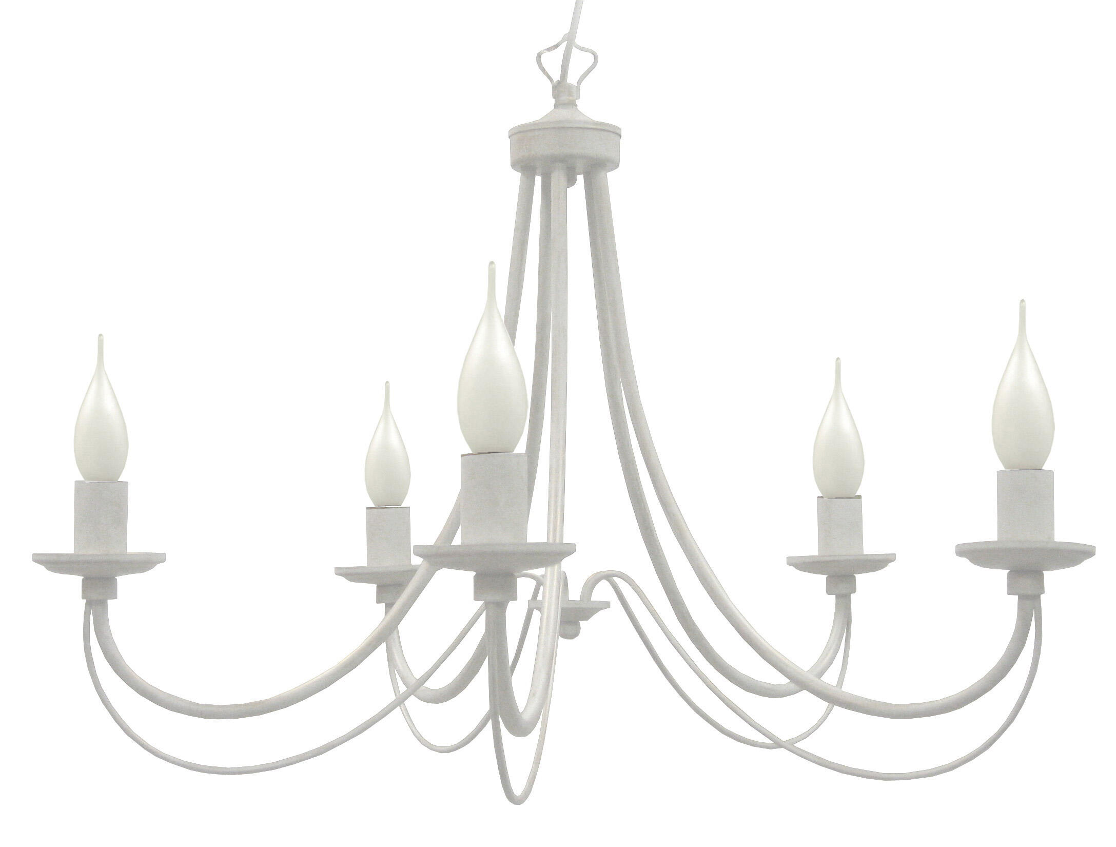 Lustre 5x e14 métal blanc SEYNAVE Paimpol D.60 cm | Leroy Merlin