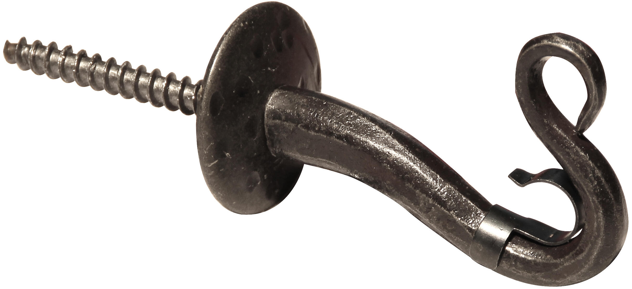 Lot de 2 supports tringle à rideau Forgémain, 14 mm noir martelé ...