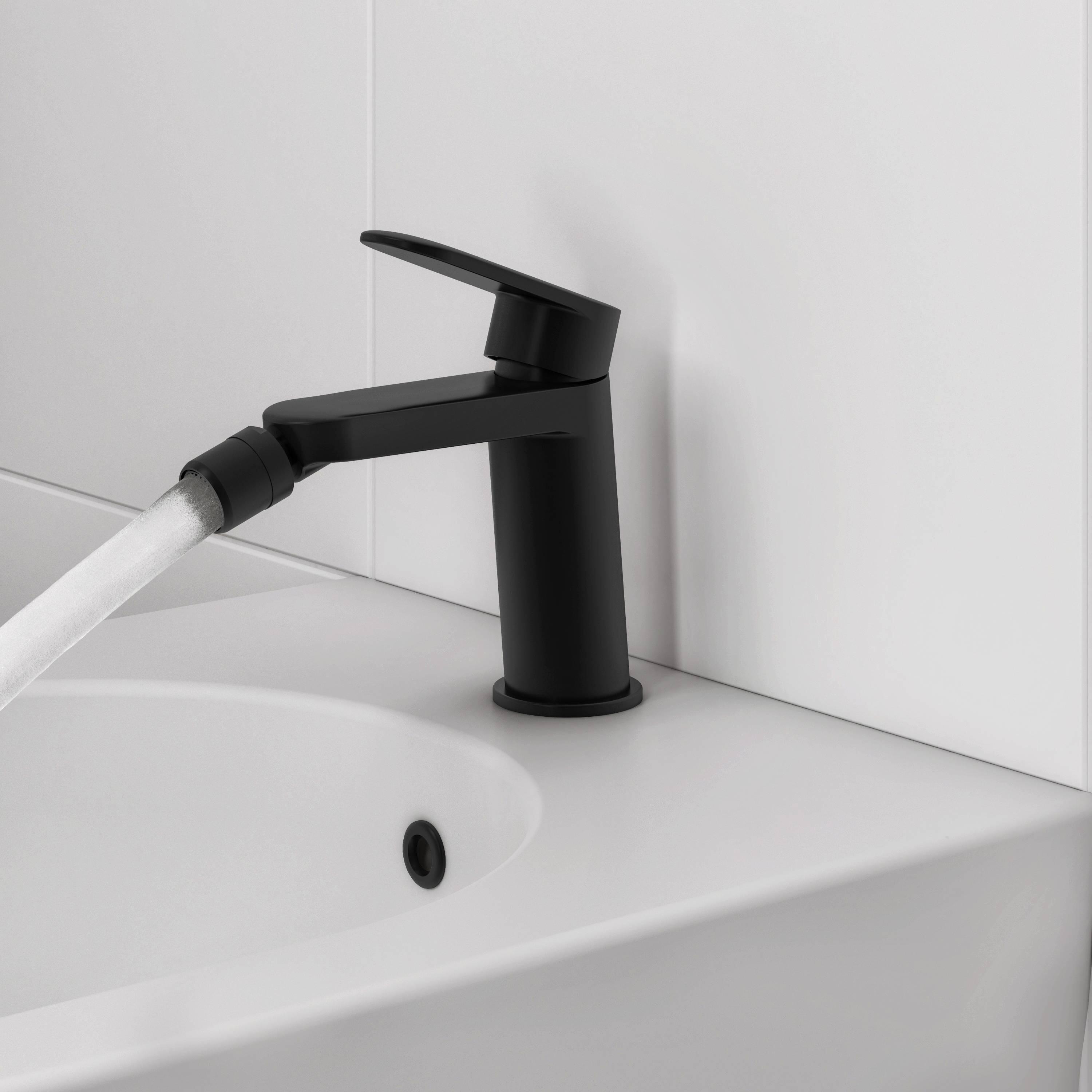 Grifo bidé SENSEA Icone negro | Leroy Merlin