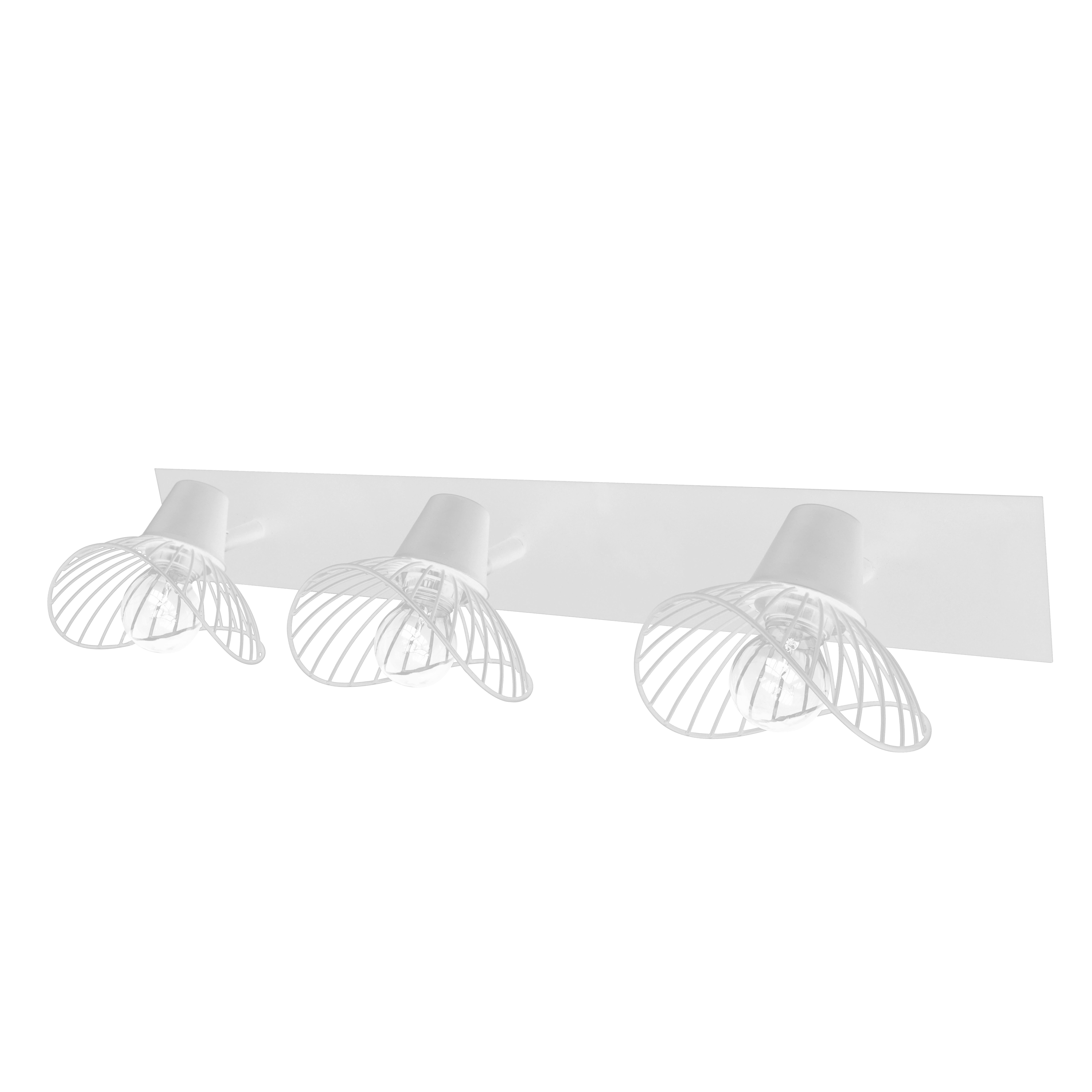 Rampe 3 spots, fer e14, blanc max 40 W, SEYNAVE Kasteli | Leroy Merlin