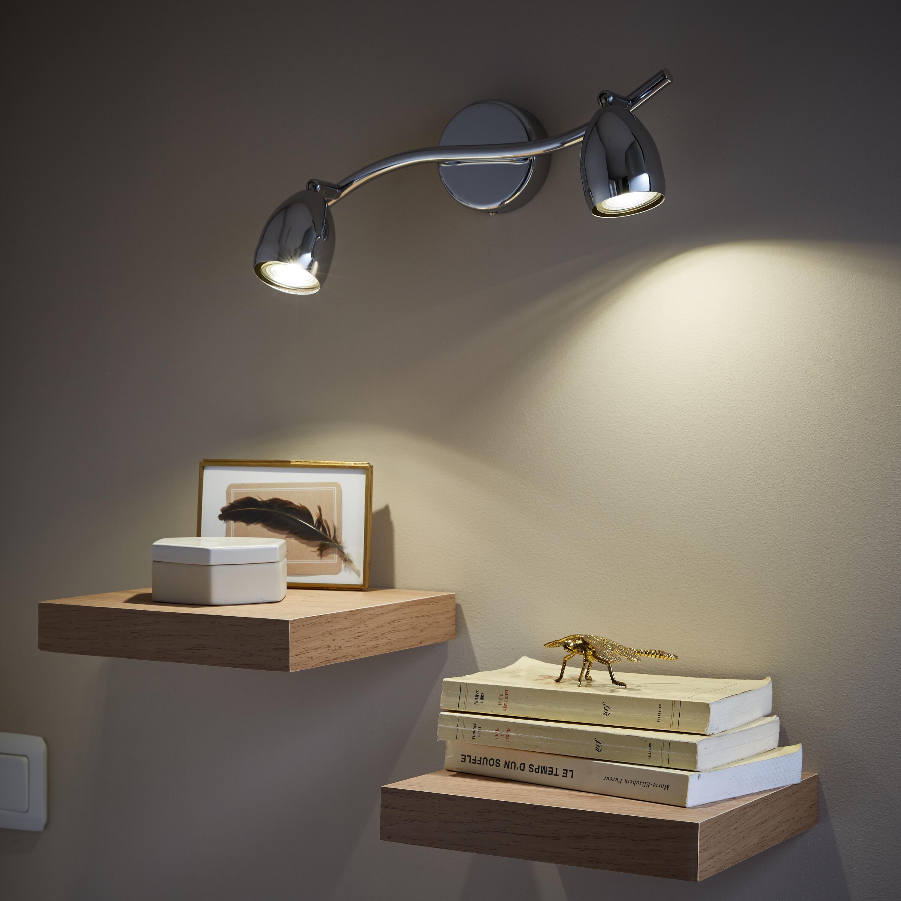Faretto decorativo senza fonte luminosa SABI GU10 42W INSPIRE 2 luci ...