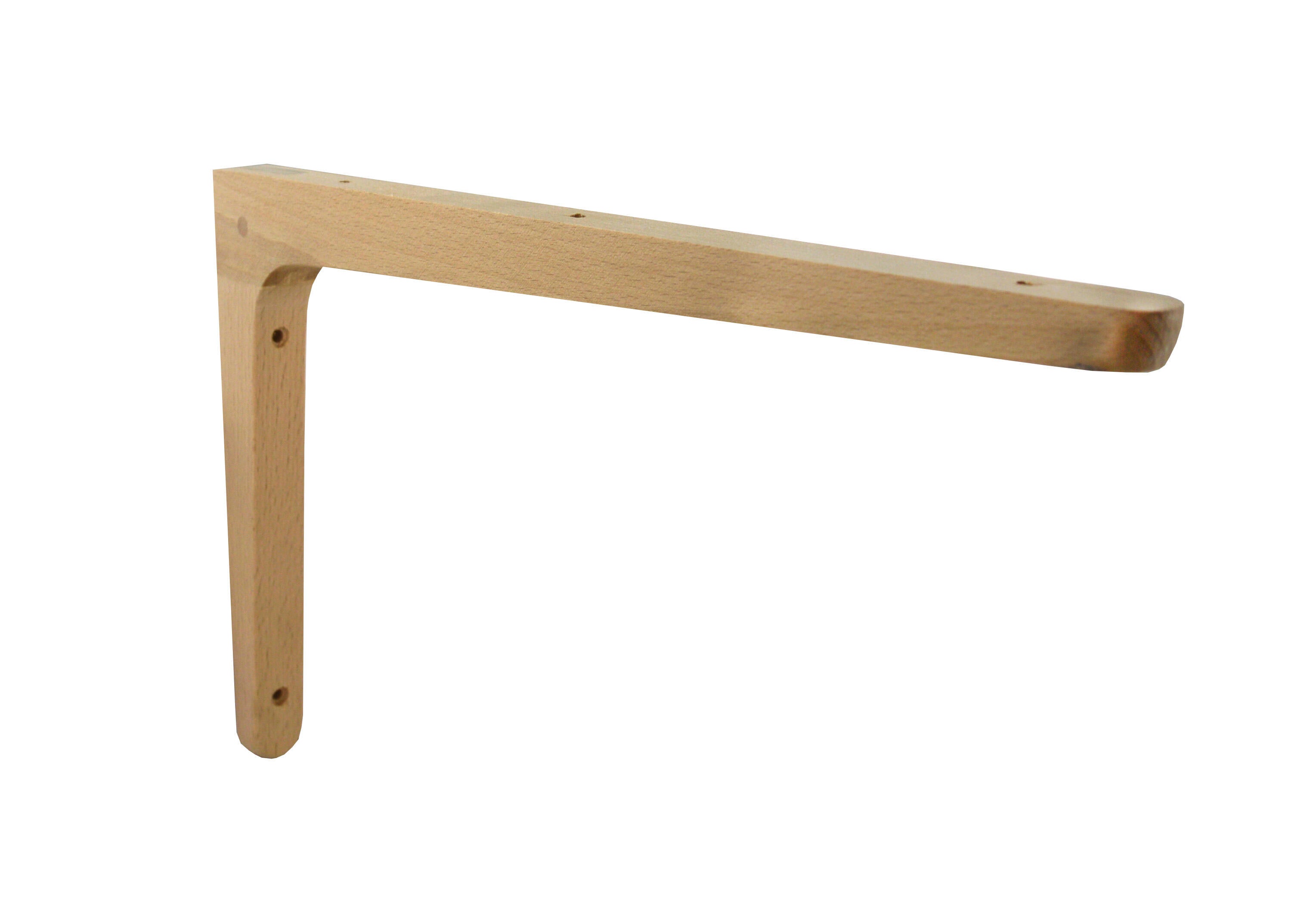 Equerre Moderne bois brut naturel, H.20 x P.30 cm | Leroy Merlin