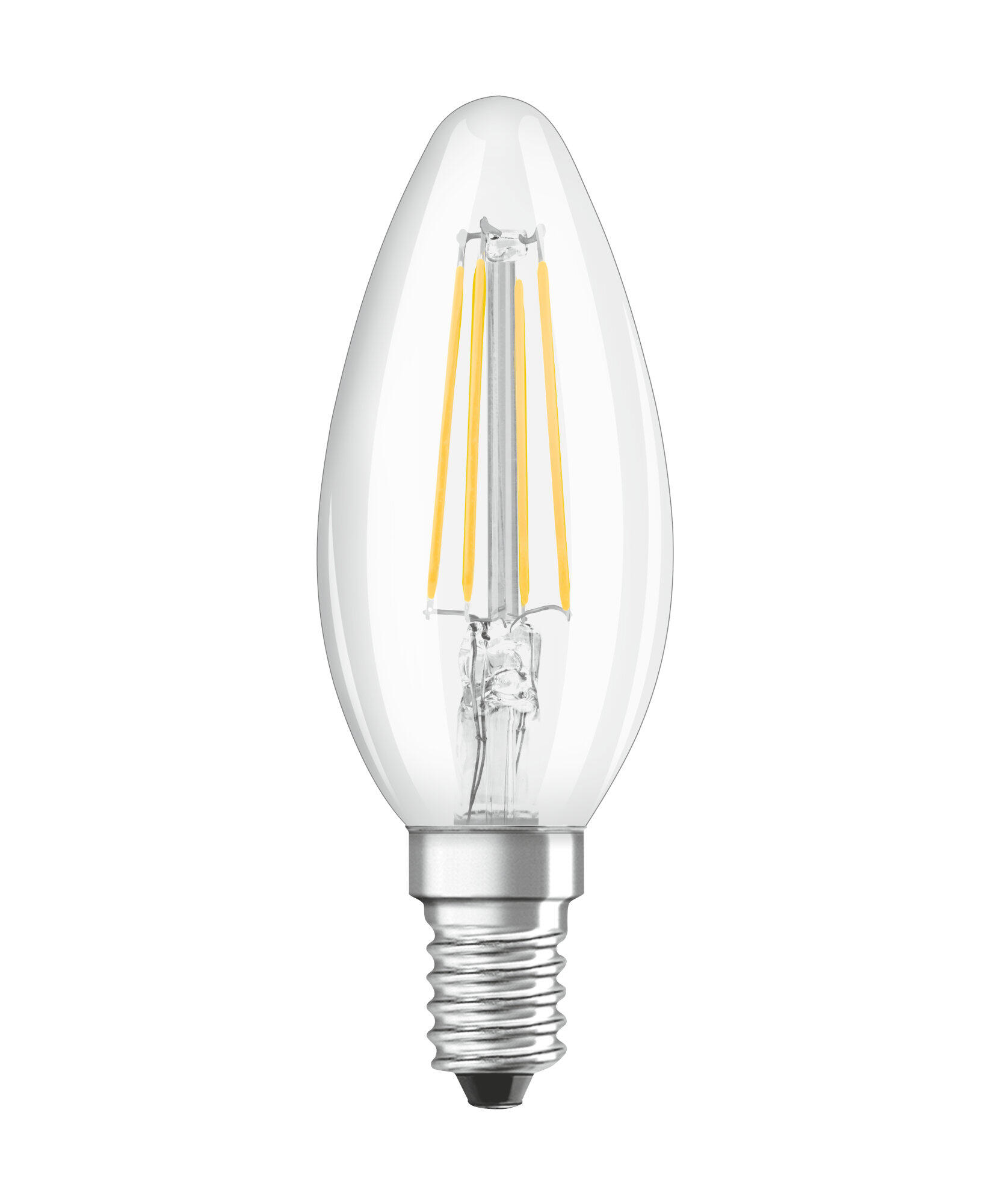 Ampoule led à filament, flamme E14, 470lm = 40W, blanc chaud, dimmable, OSRAM | Leroy Merlin