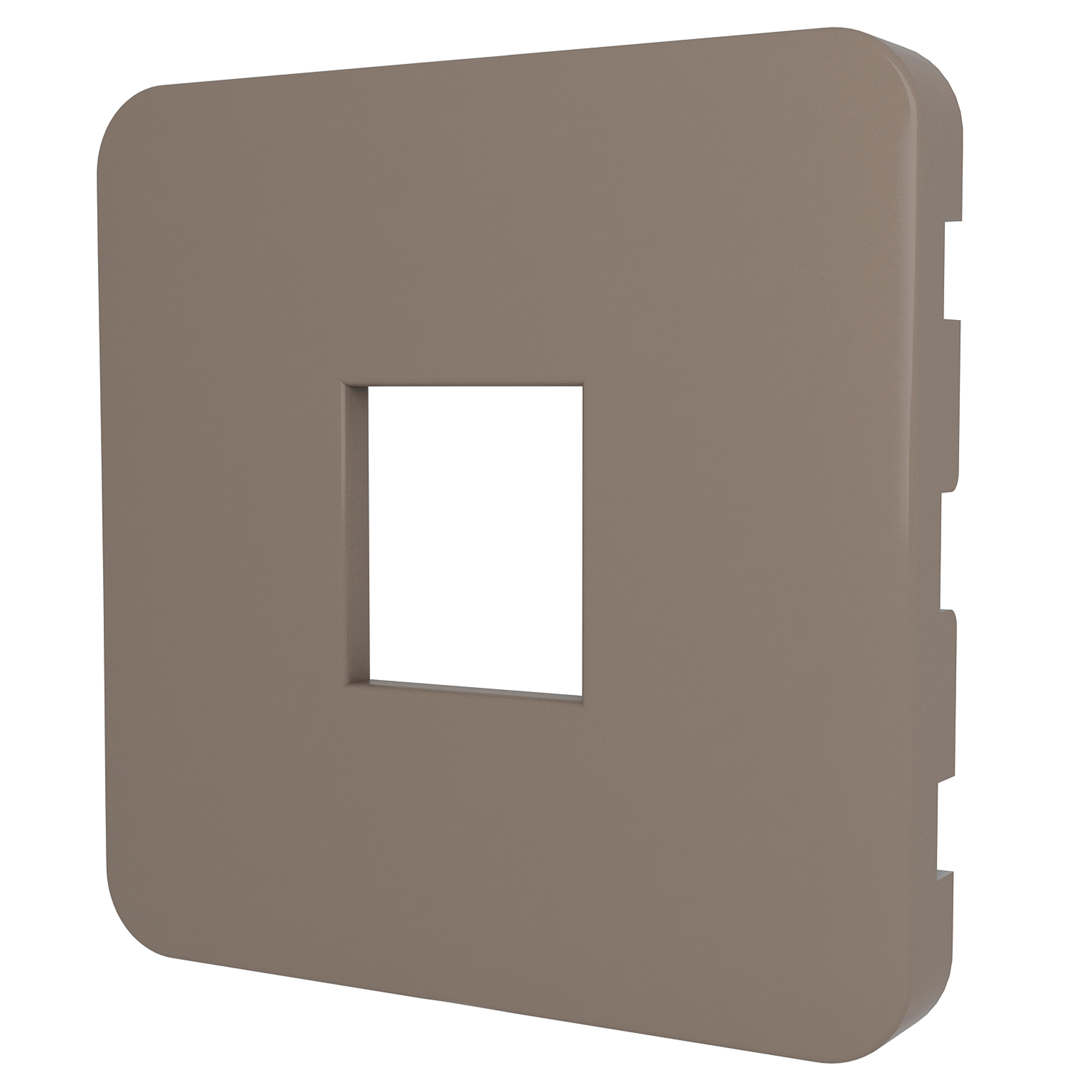 Cache prise rj45, prise double chargeur usb Cosy, LEXMAN brun taupe n°3 ...