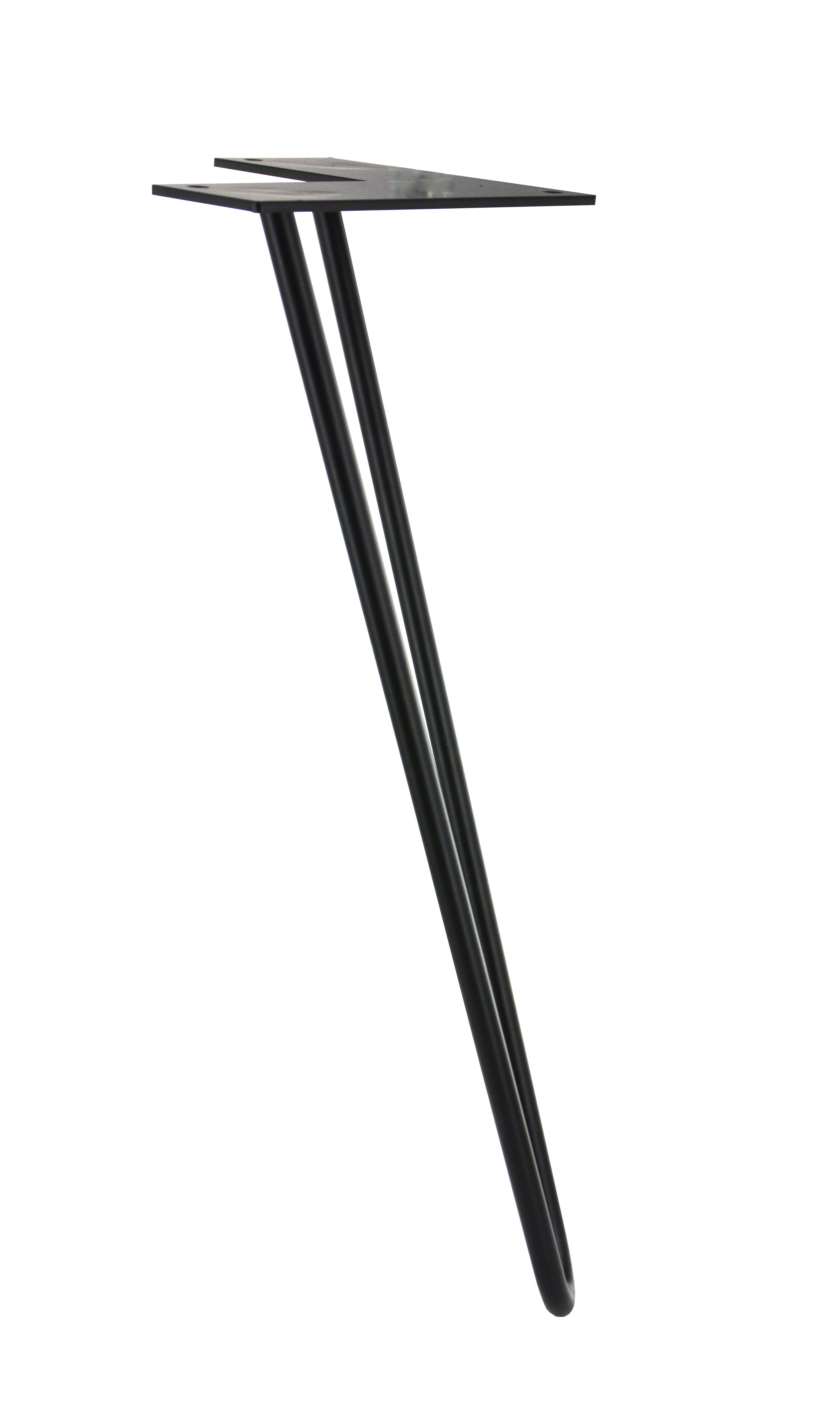 Pied de meuble design Cime noir hauteur 40 cm | Leroy Merlin