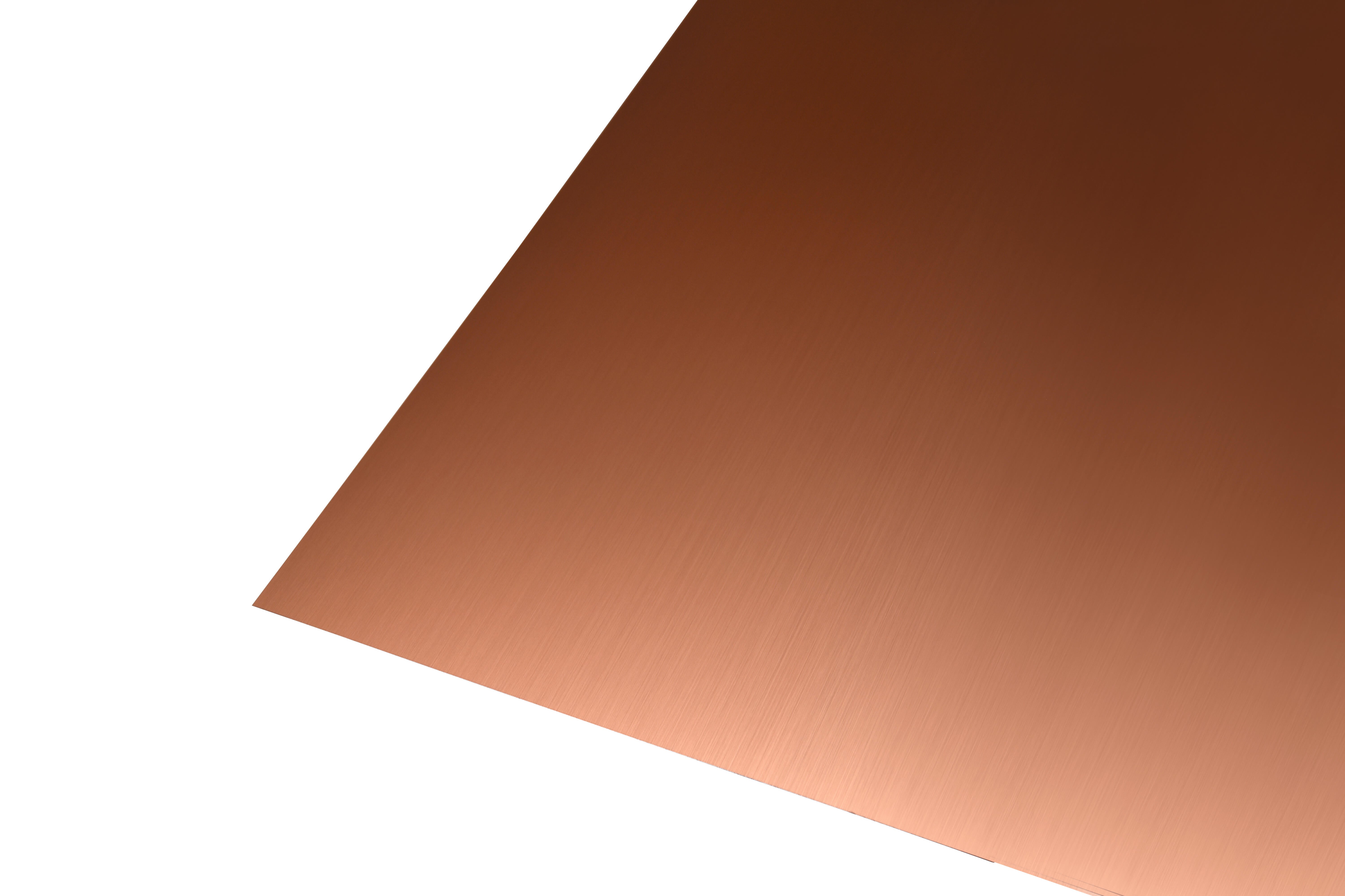 Tôle colle pvc lisse brossé rouge rouille L.1000 x l.600 mm, Ep.1.13 mm ...