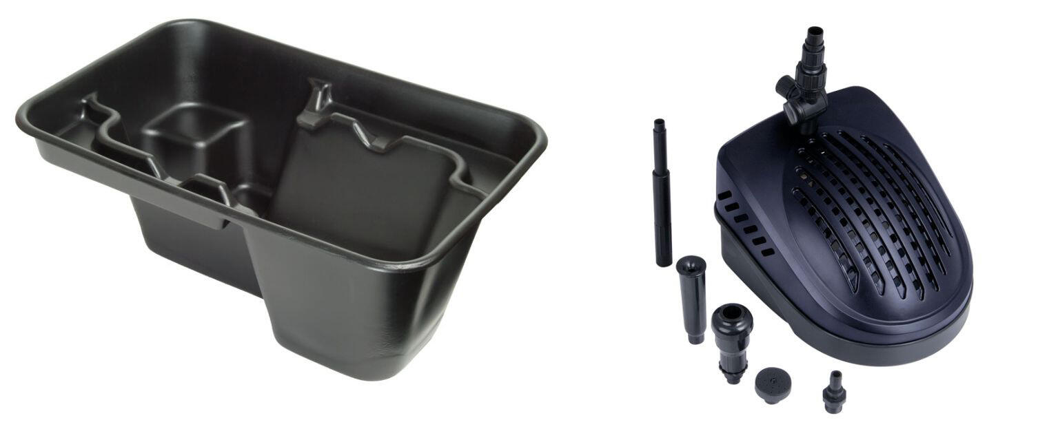 Kit bassin UBBINK Jupiter lad, noir, H.45 cm | Leroy Merlin