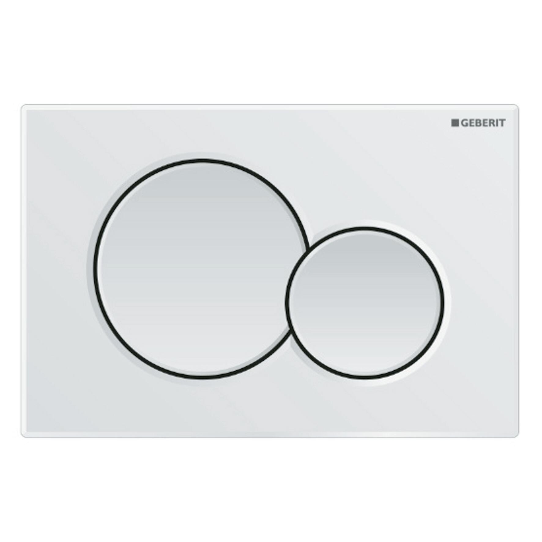 Placca di comando per wc sospeso GEBERIT Sigma 01 bianco | Leroy Merlin