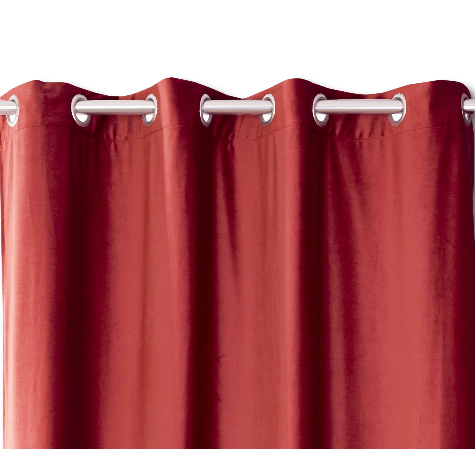 Rideau tamisant, Velours rouge l.140 x H.260 cm | Leroy Merlin