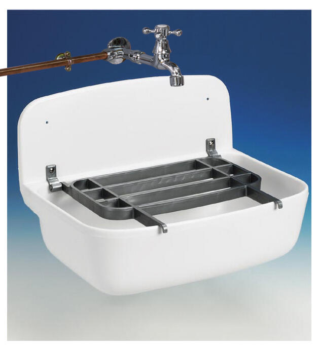 Bac à laver 1 cuve avec grille, Résine | Leroy Merlin