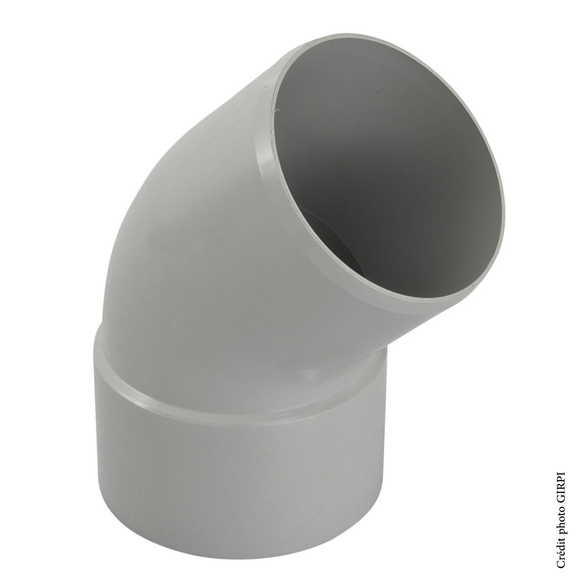 Coude 45° pvc gris GIRPI, Dév.33 cm Diam.100 mm | Leroy Merlin