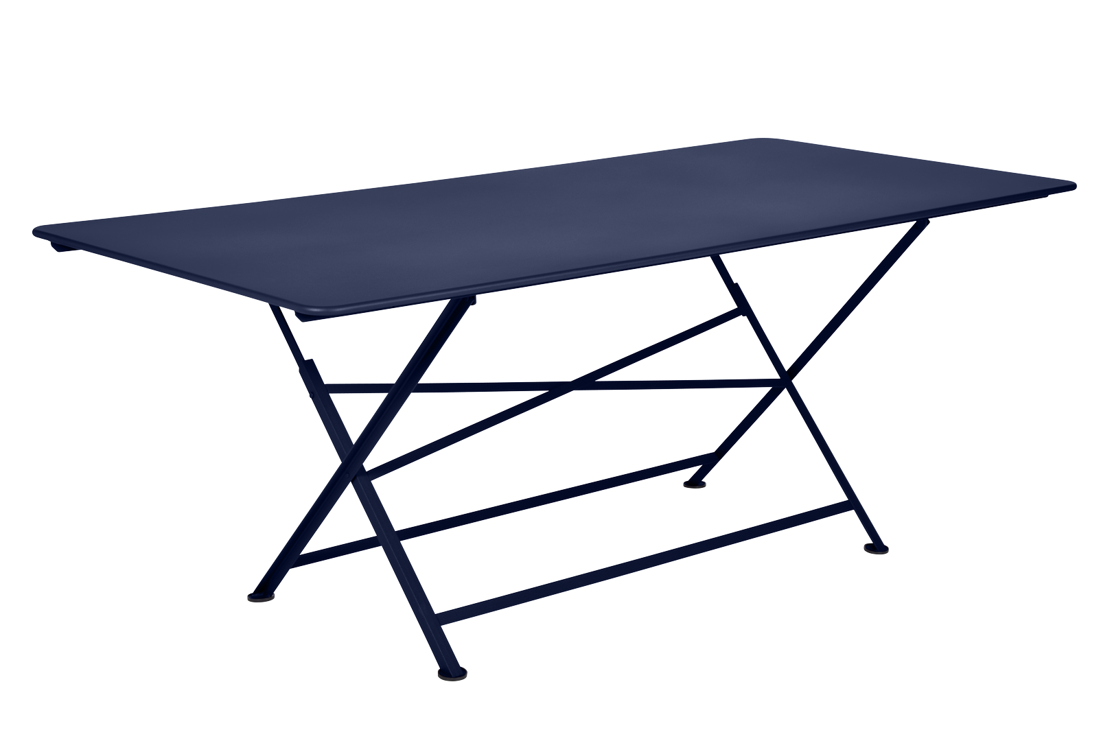 Table de jardin pliante FERMOB Cargo rectangulaire bleu 8 personnes ...