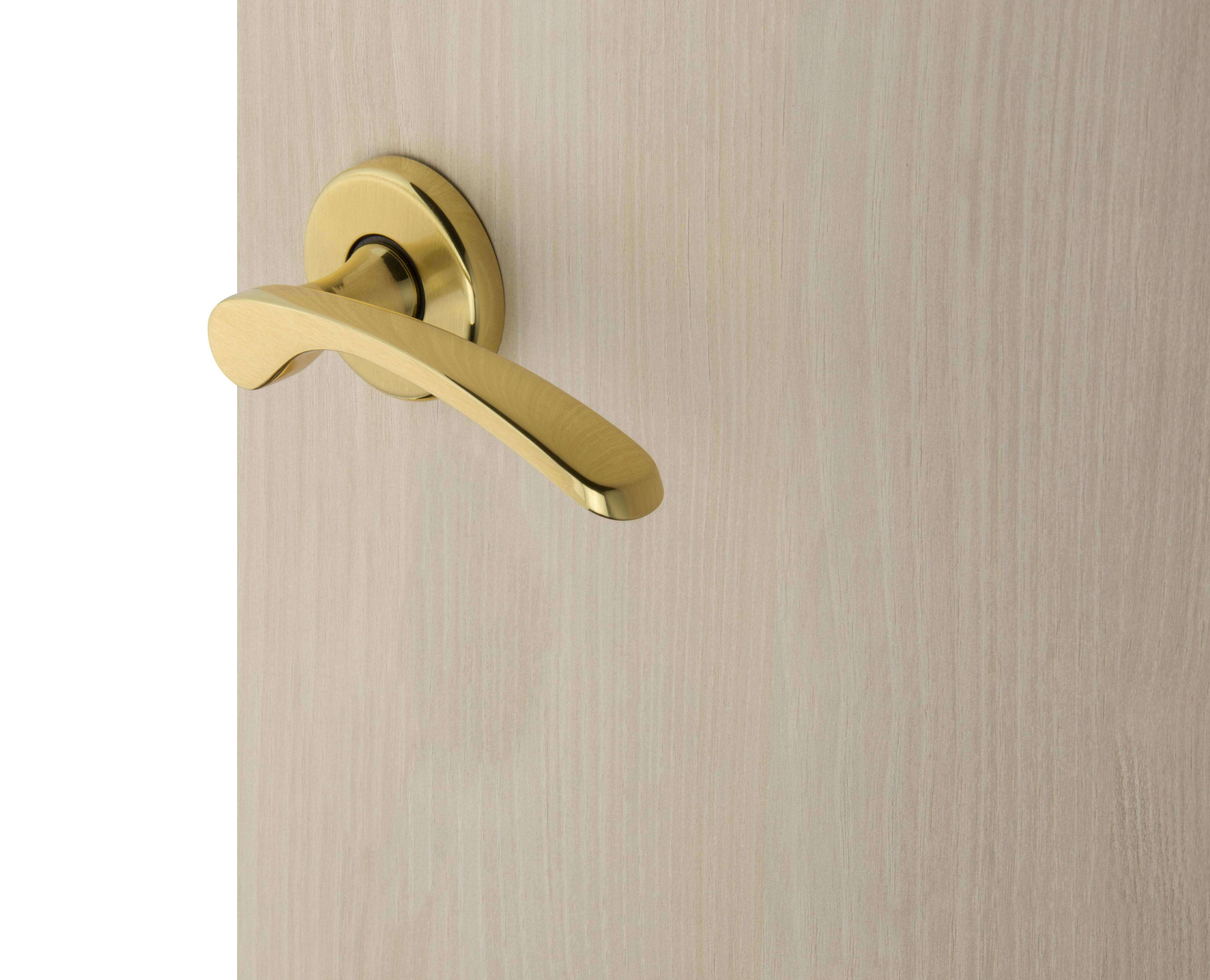 2 poignées sur rosace ALPERTEC Eva/soho laiton, laiton sans trou ...