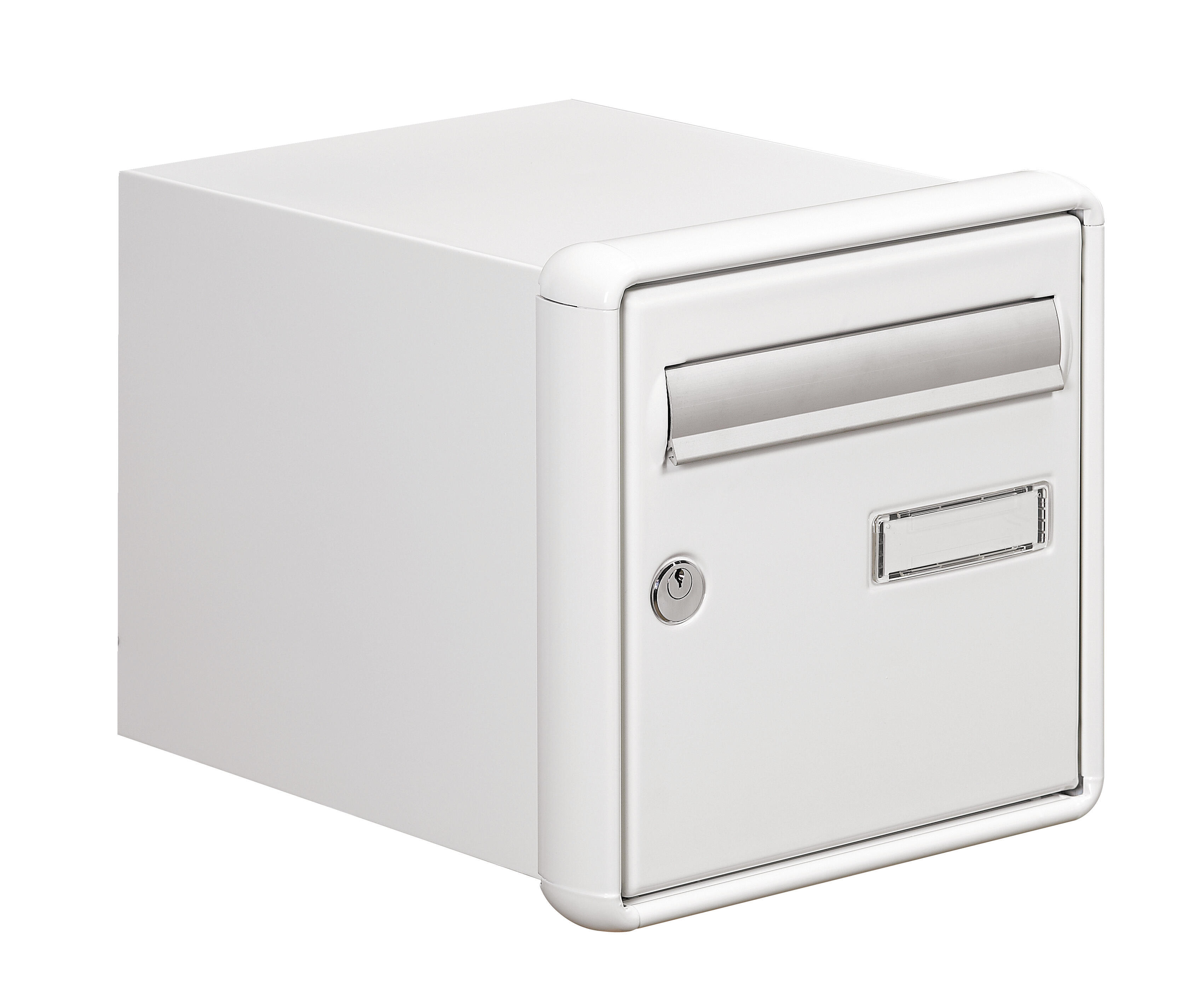 Boîte aux lettres normalisée la poste 1 porte ext. DECAYEUX alu blanc ...