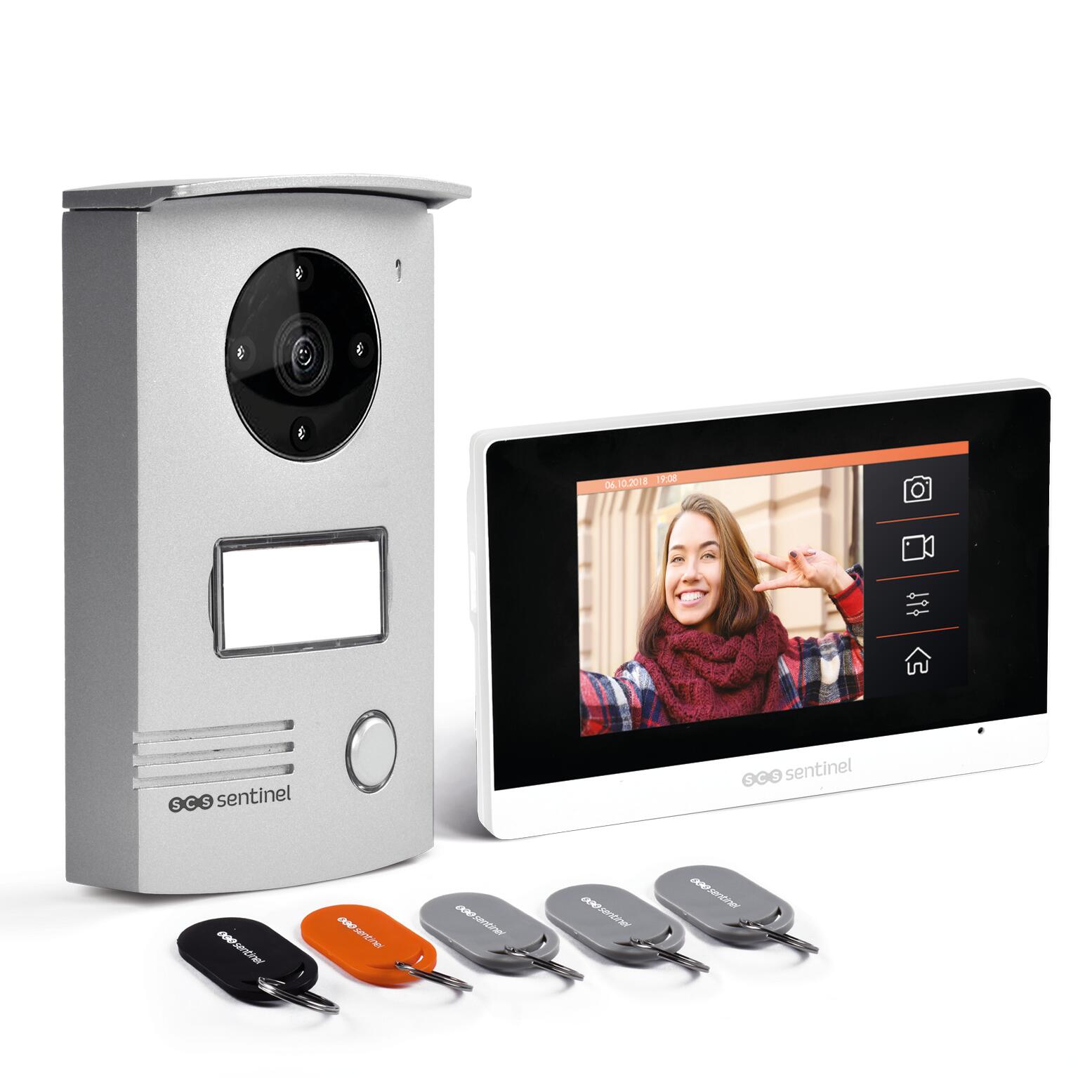 Visiophone SCS SENTINEL Visiodoor 4,3+ rfid filaire/mural | Leroy Merlin