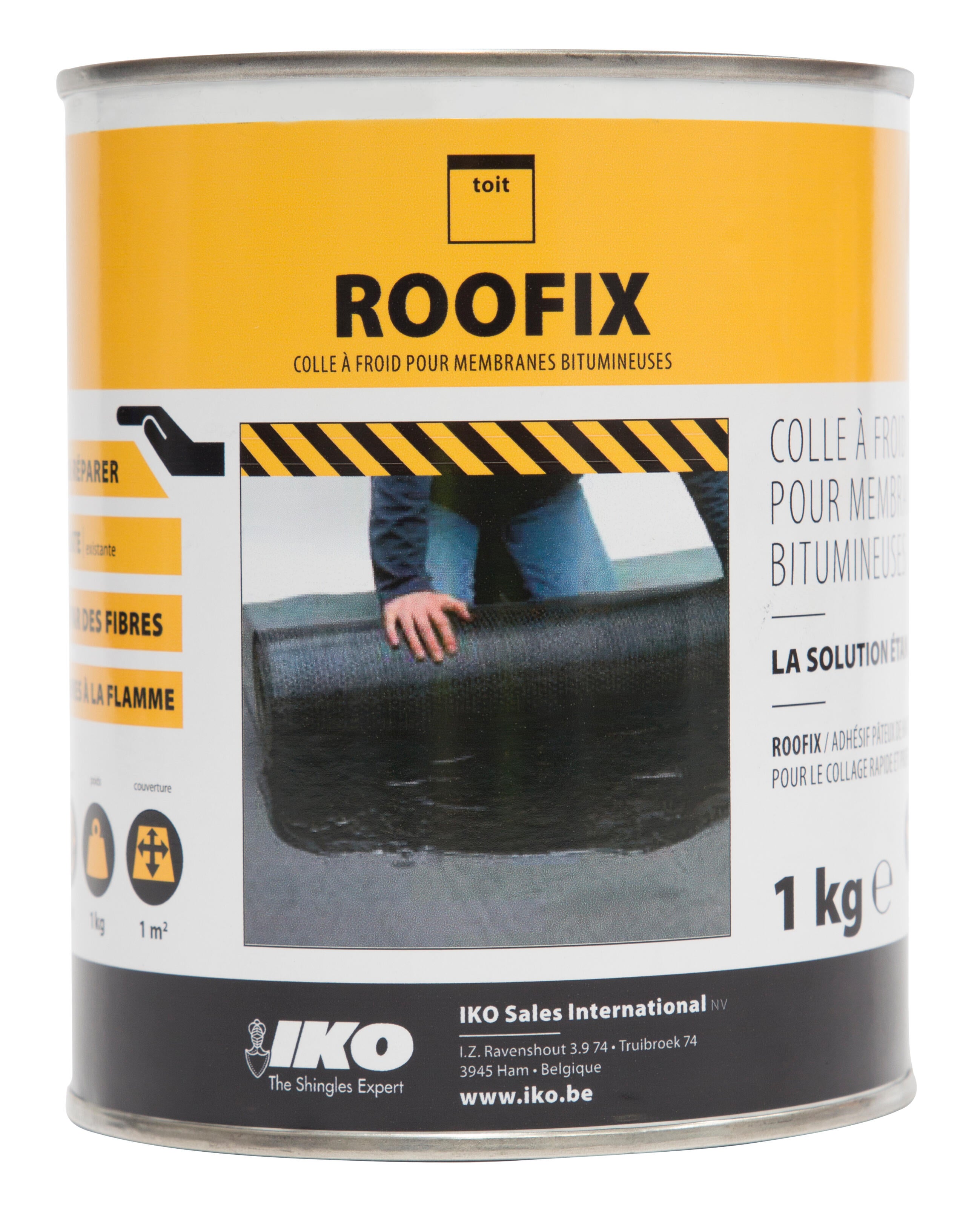 Colle IKO Roofix 1 l noir | Leroy Merlin