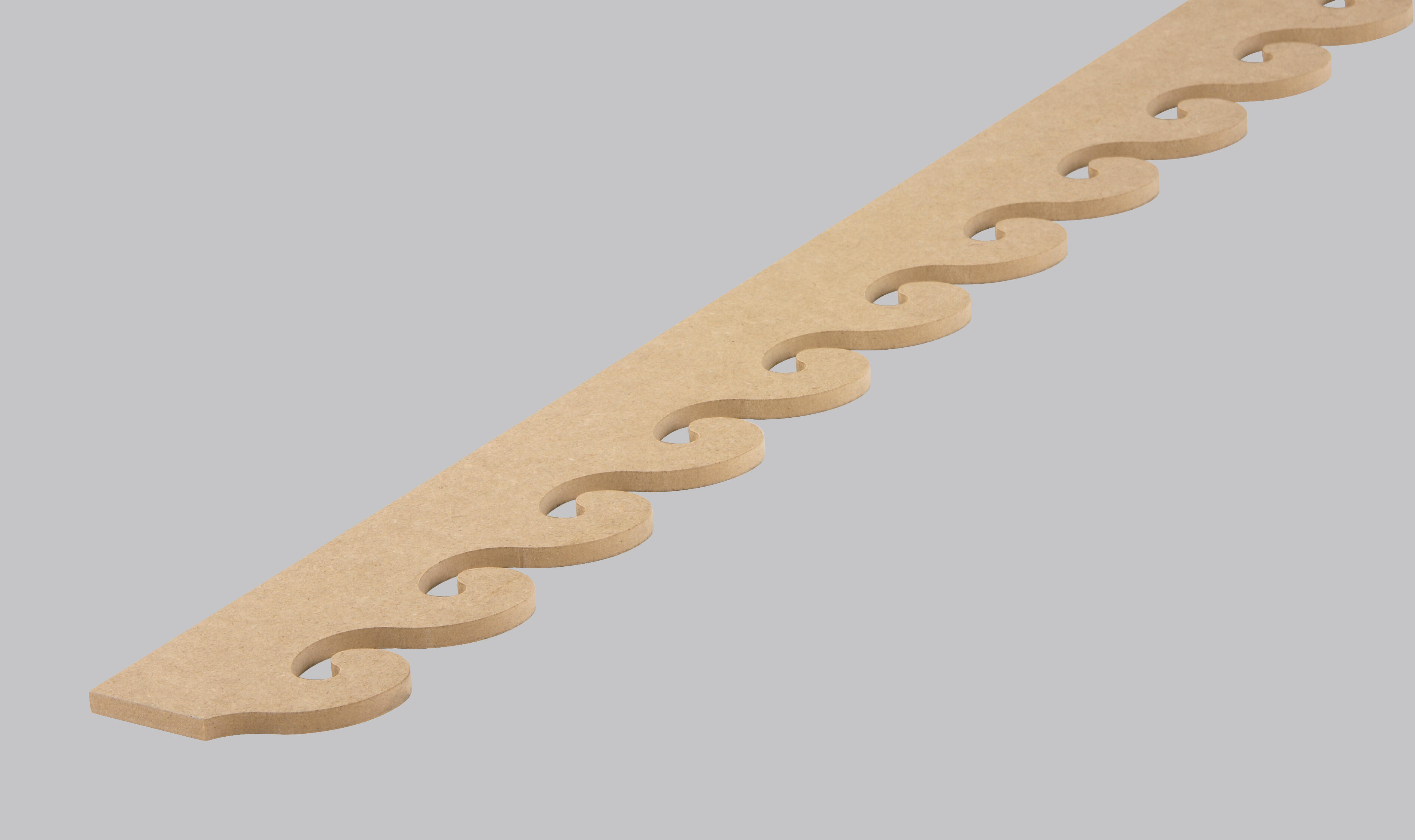 Frise marine en MDF brut, long. 198cm, section 7x6mm | Leroy Merlin