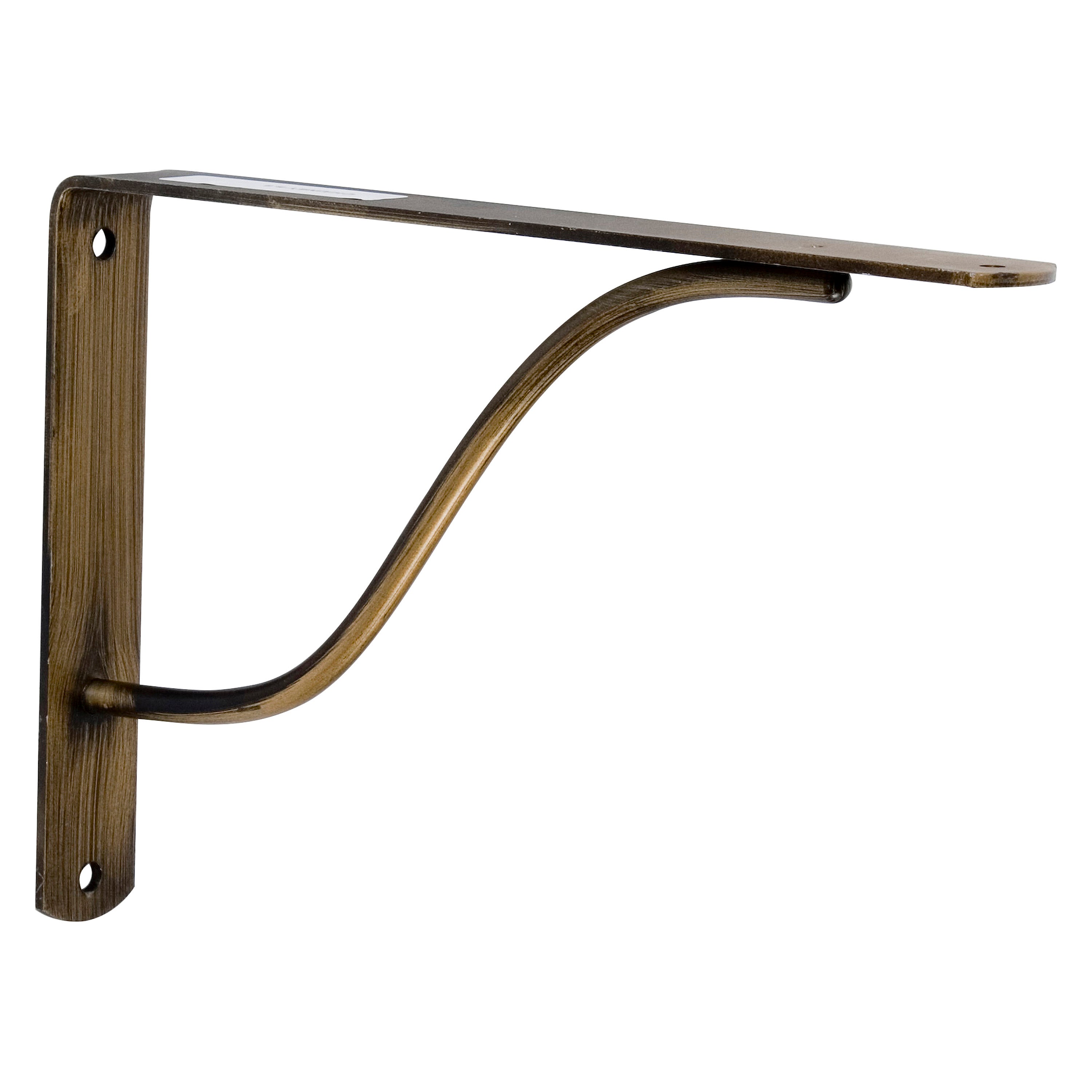 Equerre Curva acier cuivré bronze, H.17 x P.24 cm | Leroy Merlin