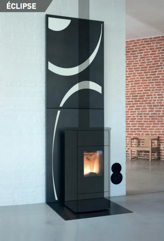 Plaque de protection murale noir sablé DEVAUX Eclipse 2, l.80 cm x H ...