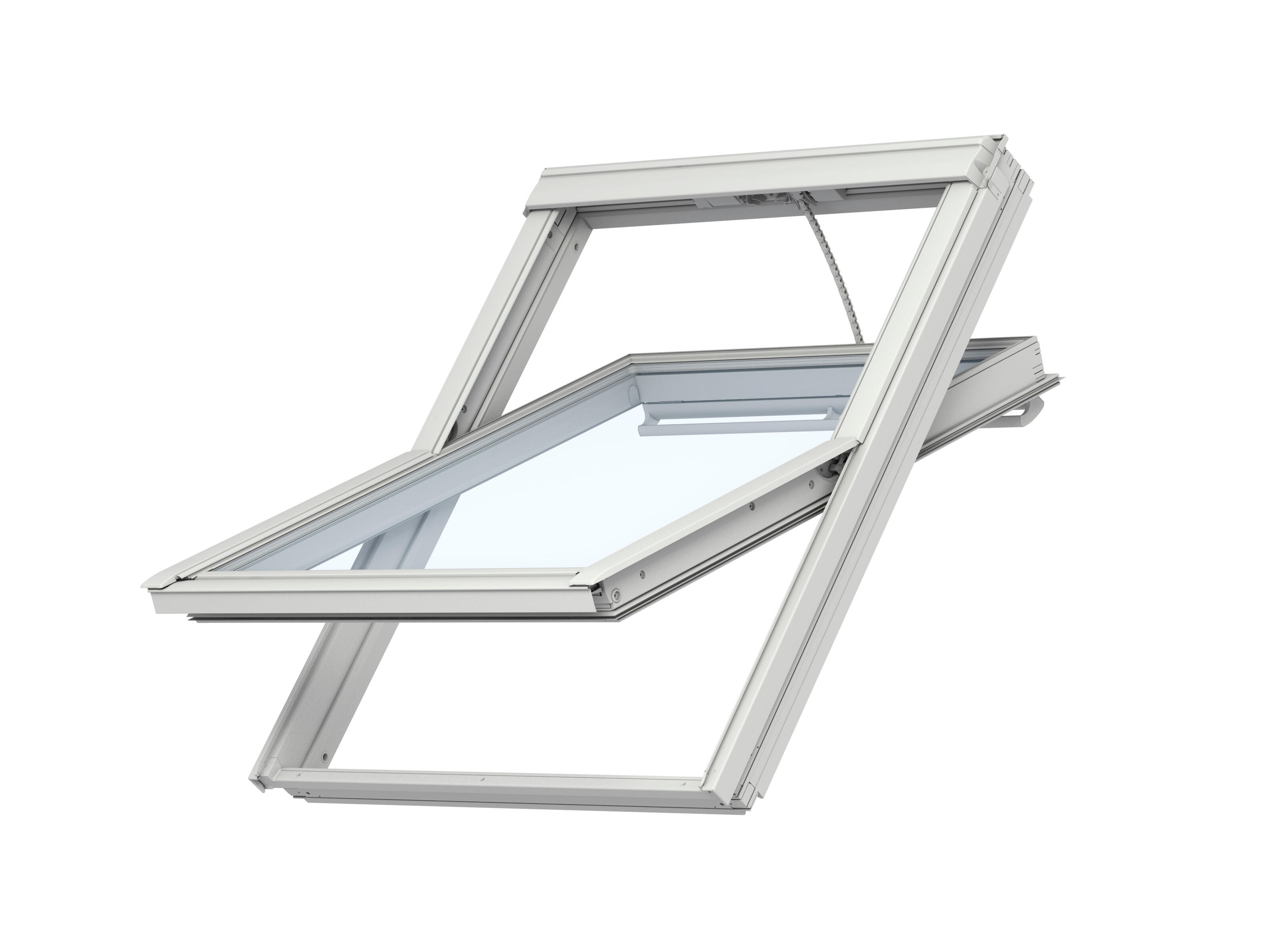 VELUX 55 x 78 électrique confort EverFinish polyuréthane blanc GGU CK02 ...