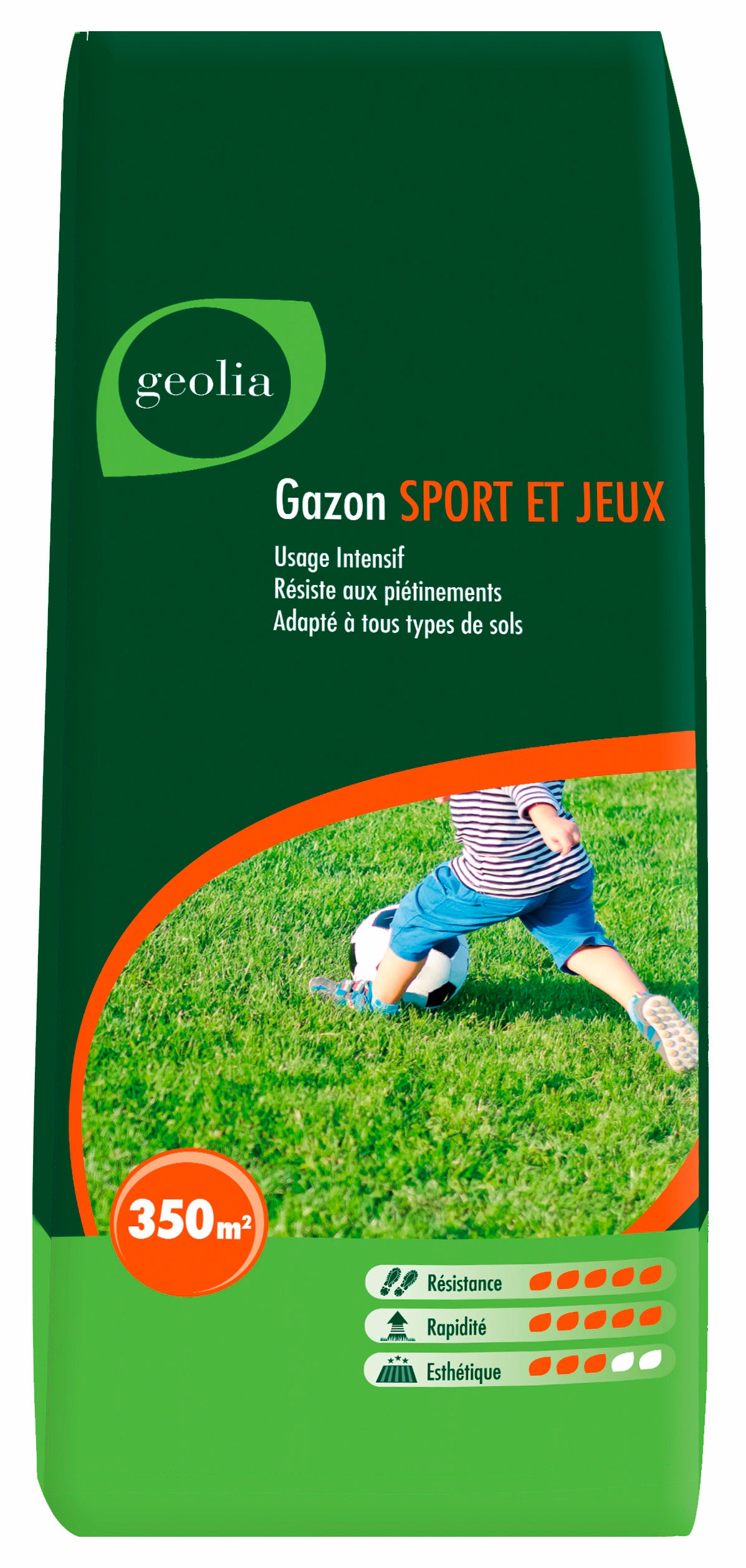 Gazon sport et jeux GEOLIA, 10 kg, 350 m² | Leroy Merlin