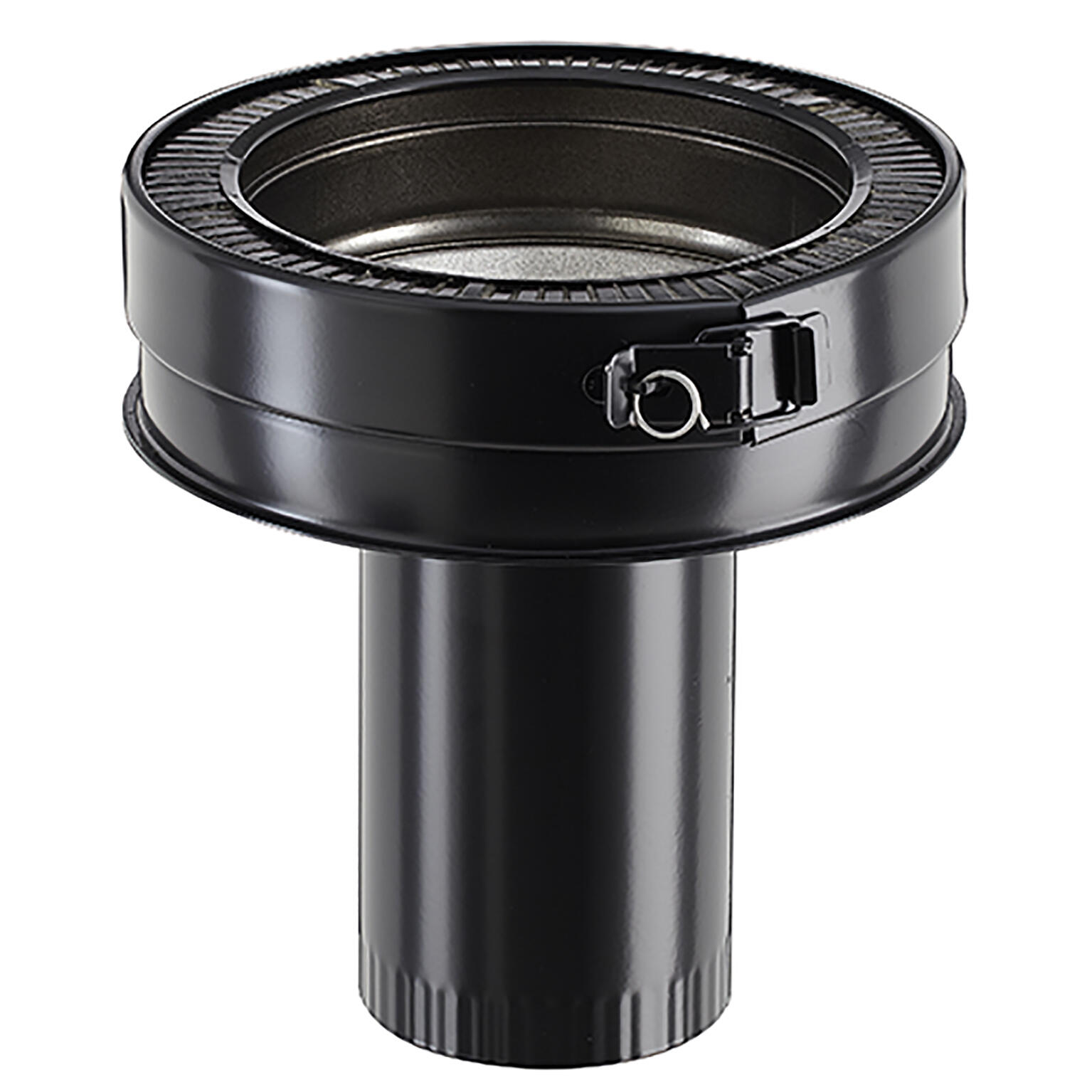 Réduction conique P150 tz 150 émaillée noire POUJOULAT D.150 mm | Leroy ...