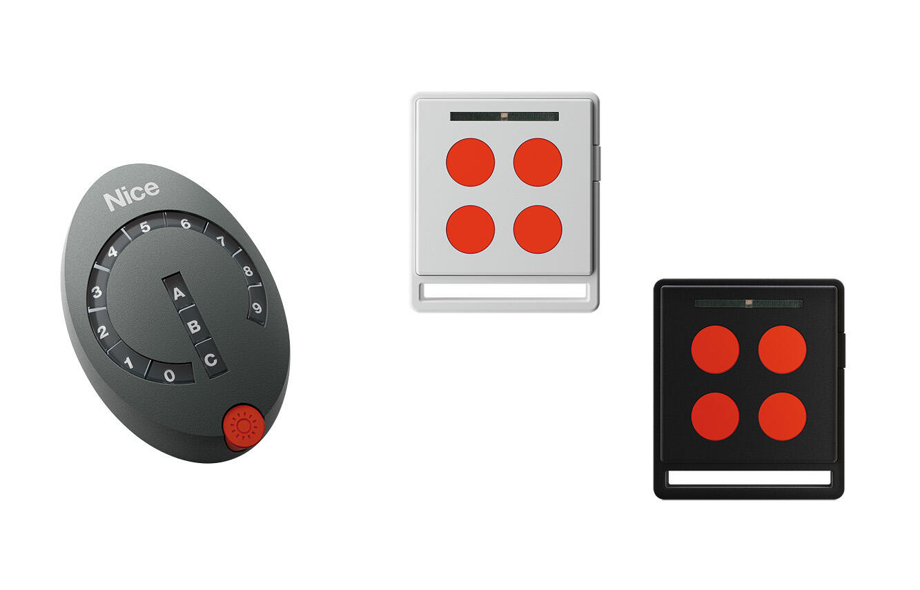 Kit 2 télécommandes ECCO et clavier à code DS100 toute motorisation, NICE HOME | Leroy Merlin