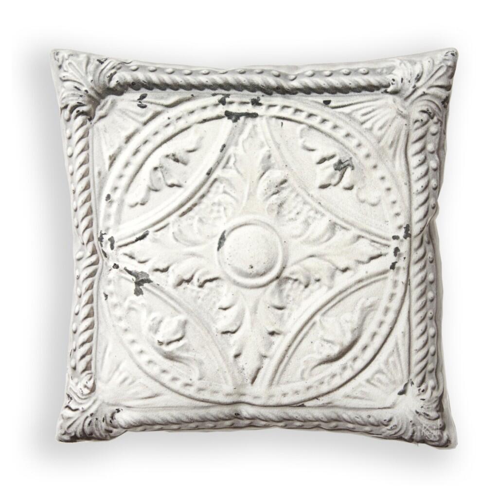 Coussin MEDAILLON PLAQUE VICTORIENNE, blanc l.40 x H.40 cm | Leroy Merlin