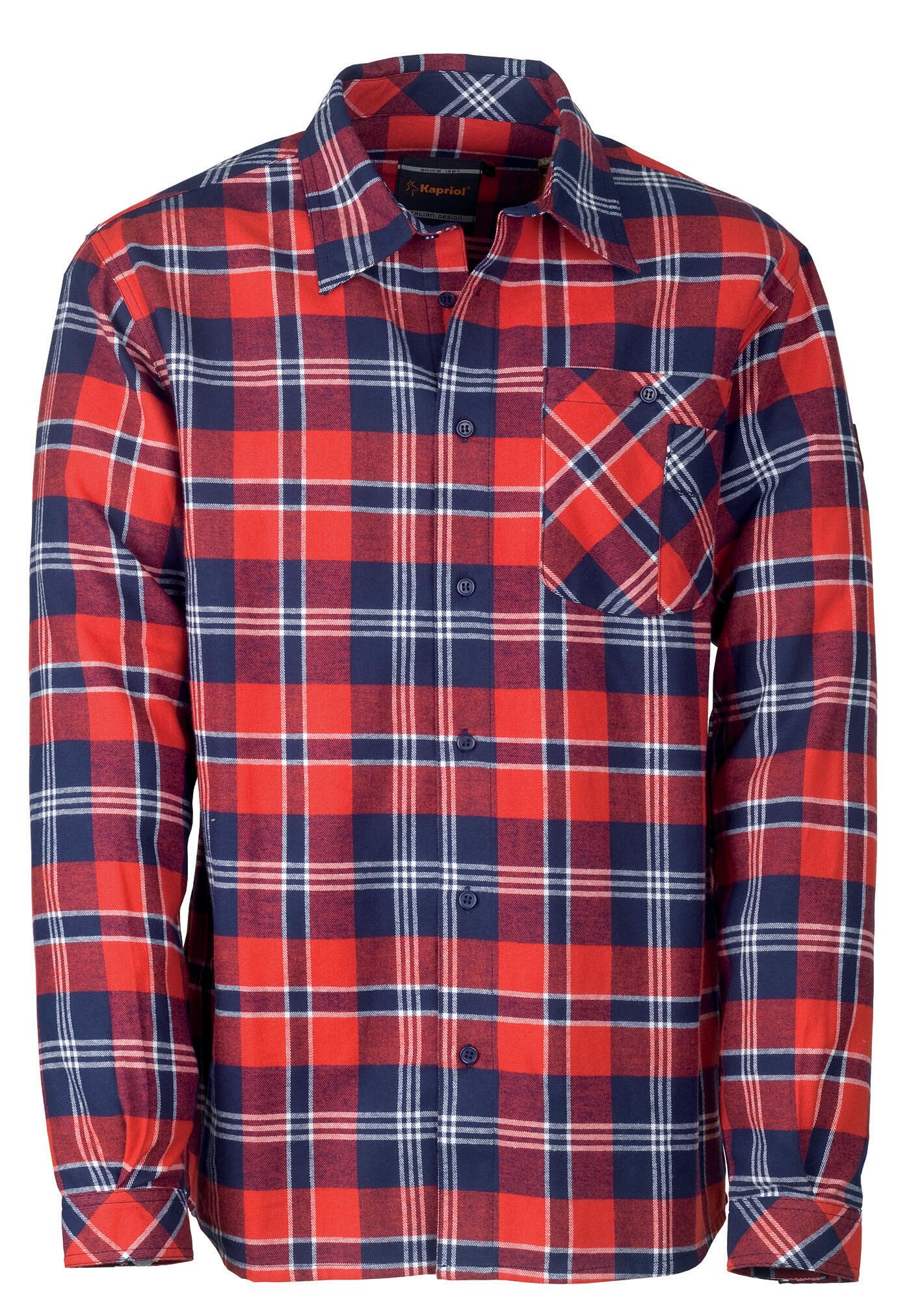 Chemise À carreaux, KAPRIOL rouge, taille m | Leroy Merlin