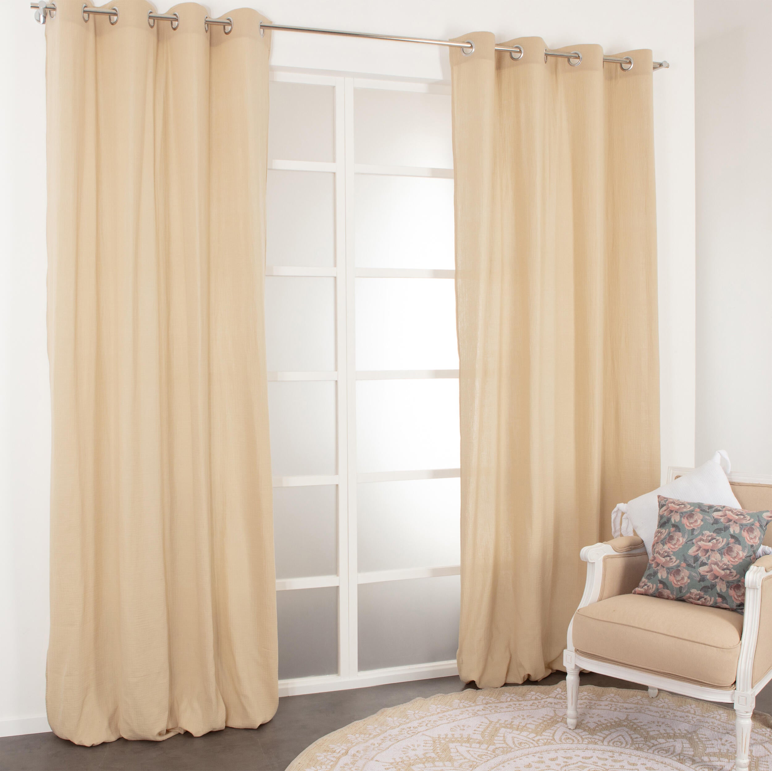 Cortina MAJA beige 130x260 cm | Leroy Merlin
