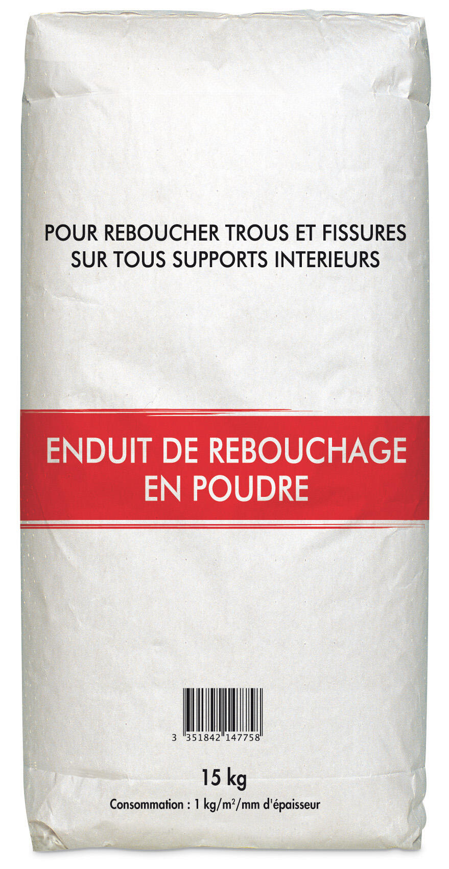 Enduit de rebouchage en poudre 15 kg | Leroy Merlin