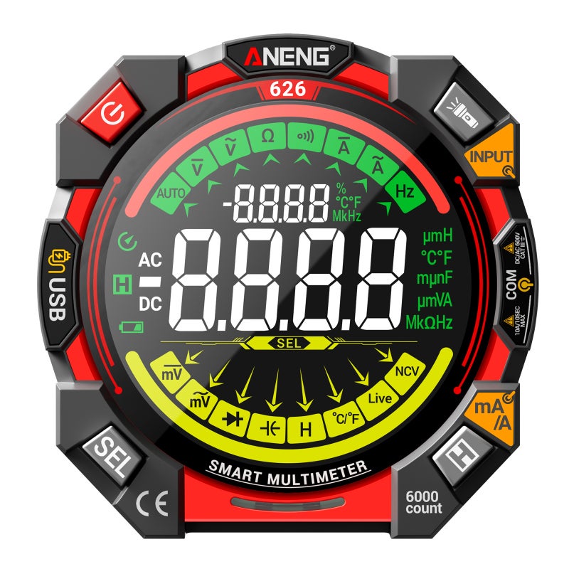 Compact Multimeter 626, mesure de tension AC/DC jusqu'à 600V ...