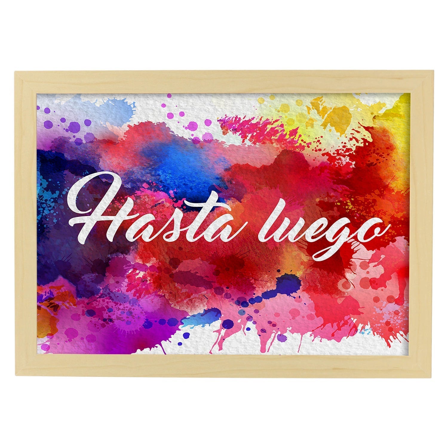 Posters De Palabras Coloridas. Lamina De Palabra Hasta Luego Con Diseño ...