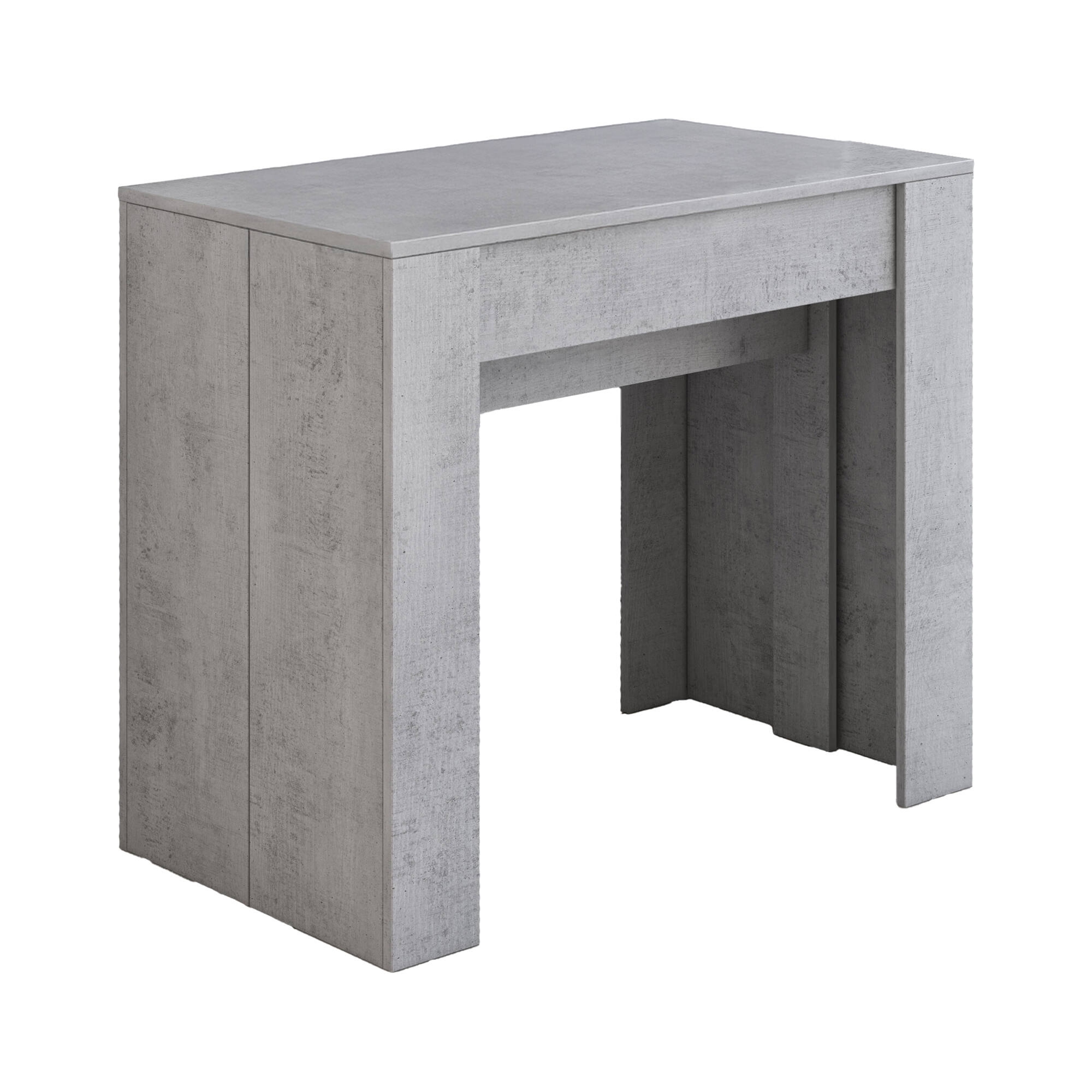 Consolle allungabile Vaelis, trasformabile in tavolo da pranzo, salvaspazio ed estensibile fino ...