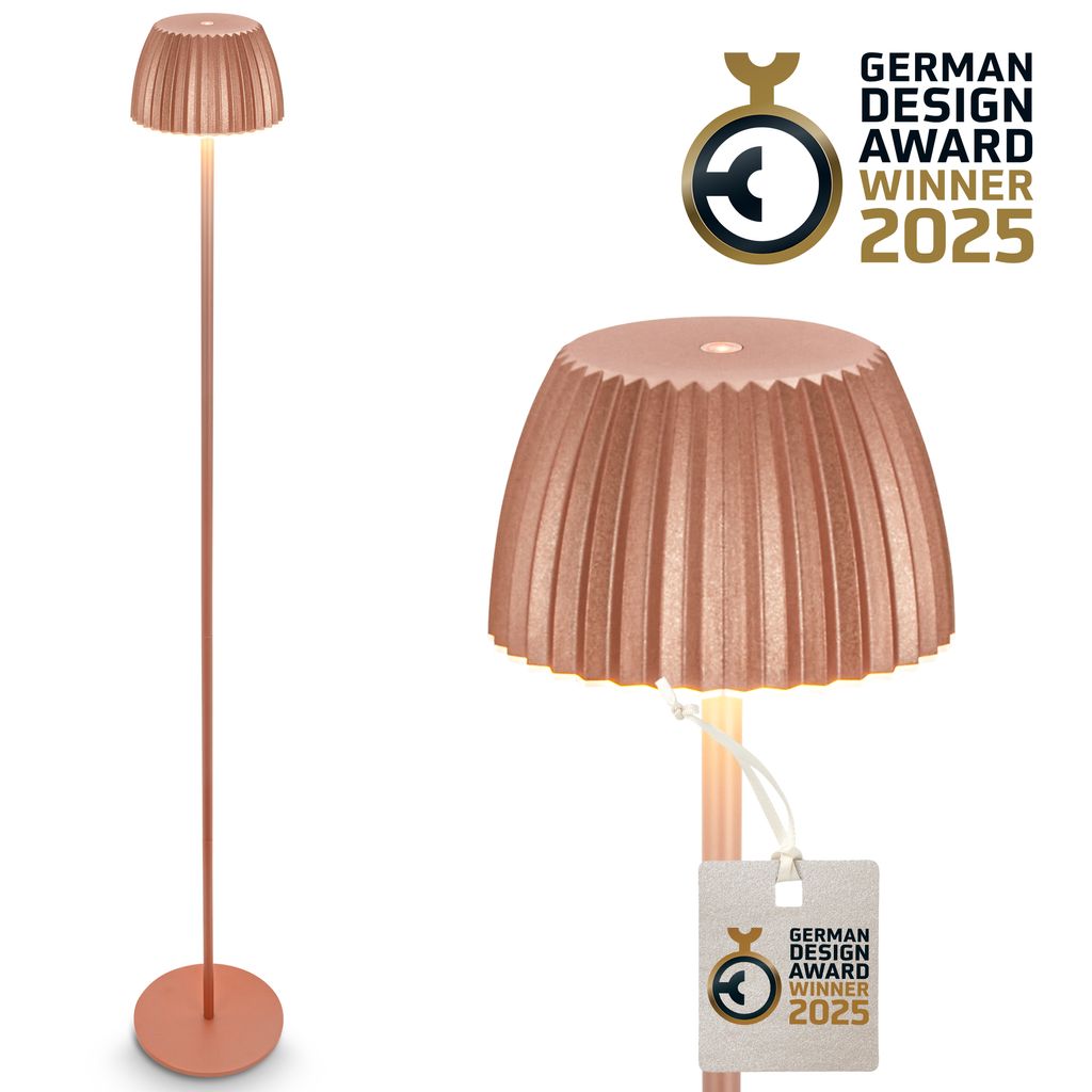 Lampadaire LED - CHAMP - rechargeable USB-C - dimmer tactile continu ...