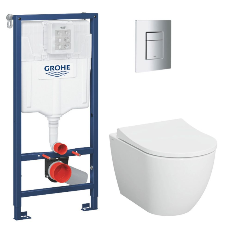 Grohe Pack WC Bâti-support Rapid SL + WC sans bride Vitra S60 ...
