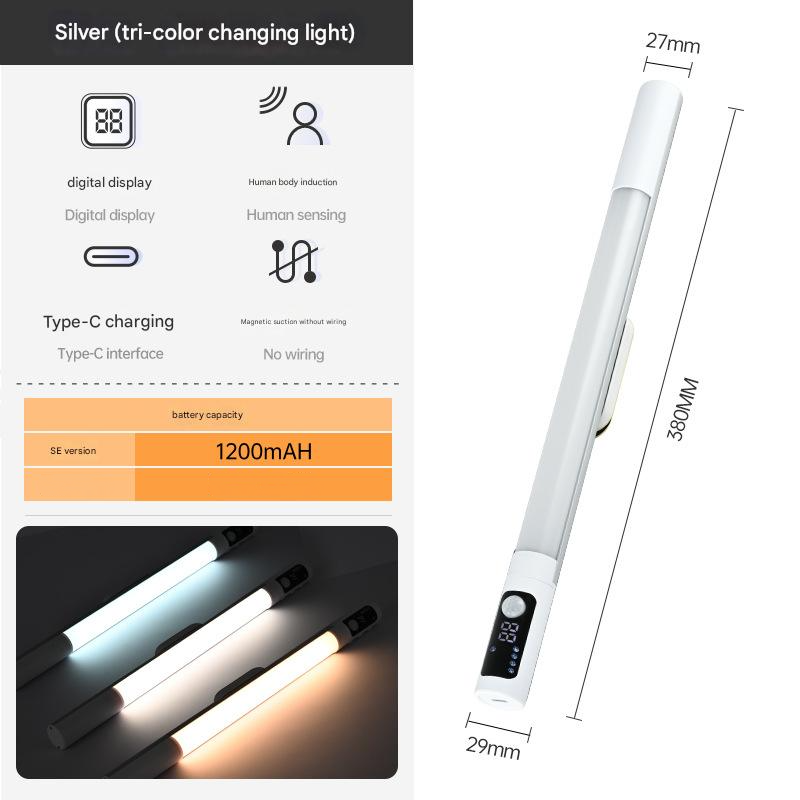 Bande LED intelligente 1200 mAh à détection de présence, magnétique et ...