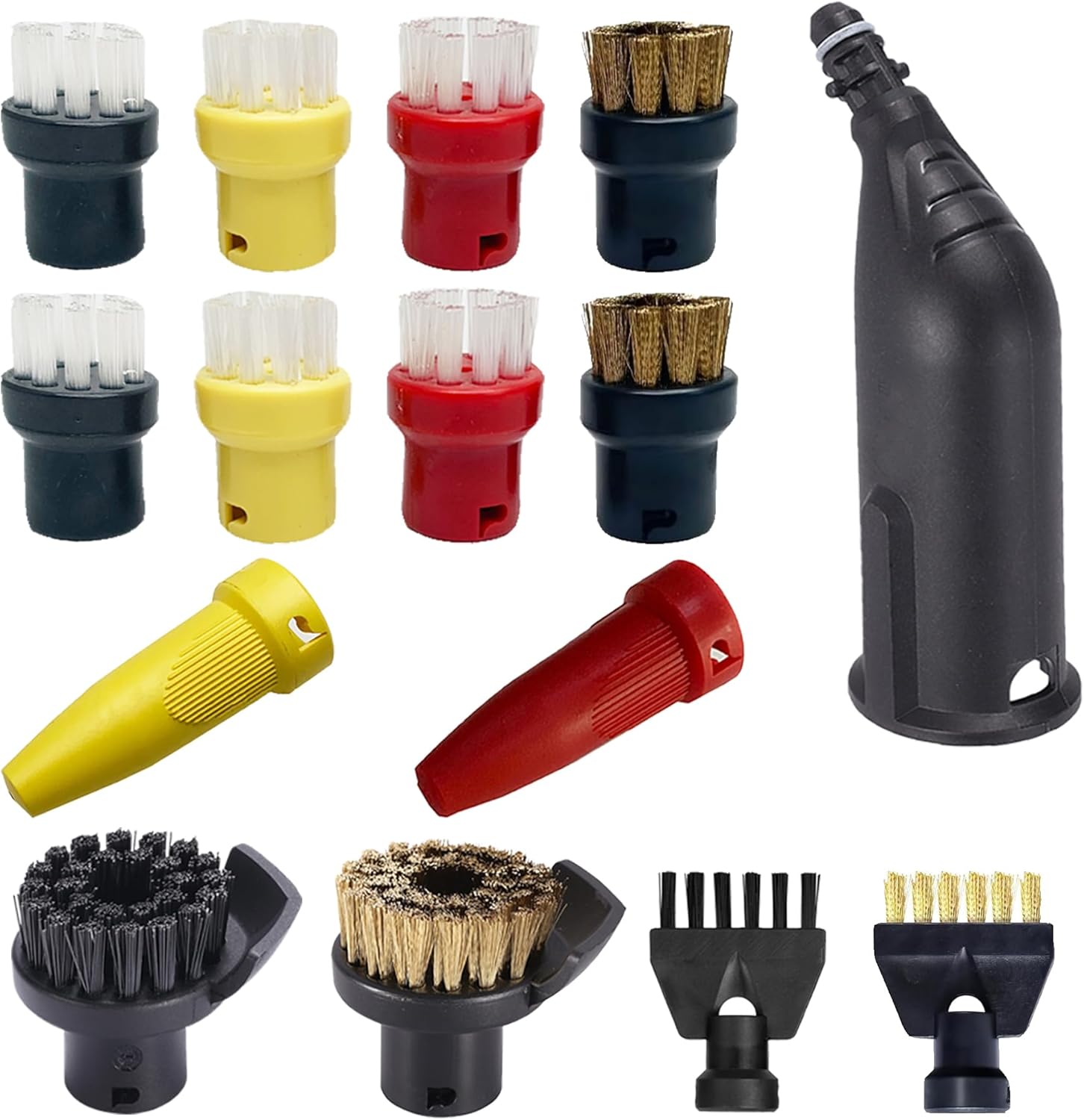 Juego de 15 accesorios para limpiadora a vapor Karcher Easyfix SC1 SC2 SC3 SC4 SC5, cepillo ...