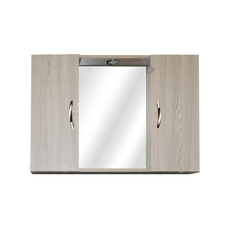 Espejo para baño con 2 puertas de olmo h.61x80x14 cm | Leroy Merlin