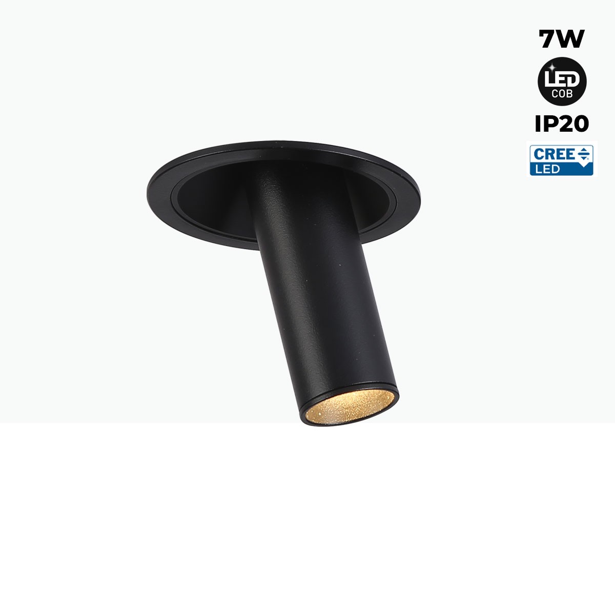 Foco LED empotrable orientable "ALAI" - Zoom - 100mm - 2800K - LED COB ...