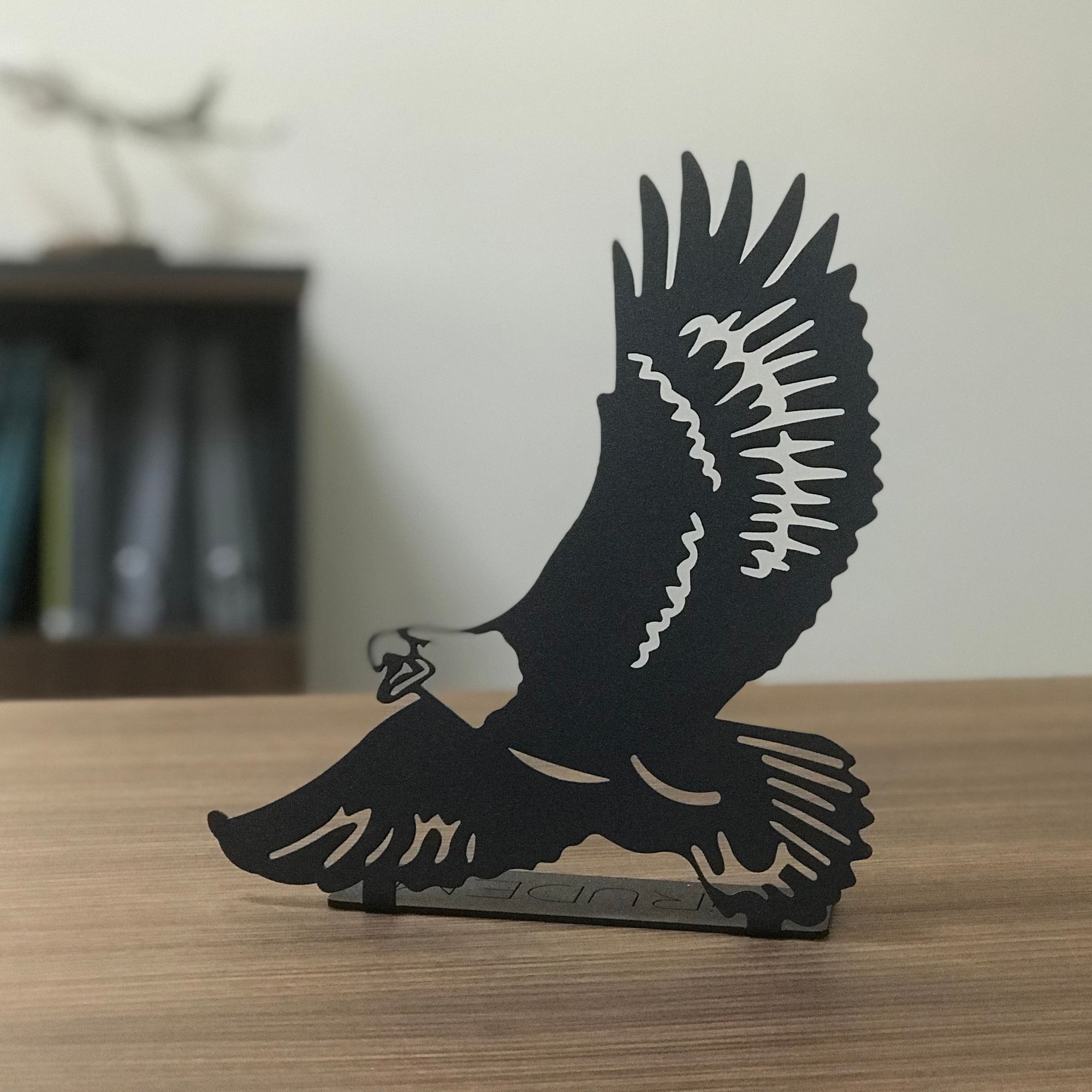 Objet décoratif à poser Jagal L20xH28cm Aigle royal Métal Noir | Leroy ...