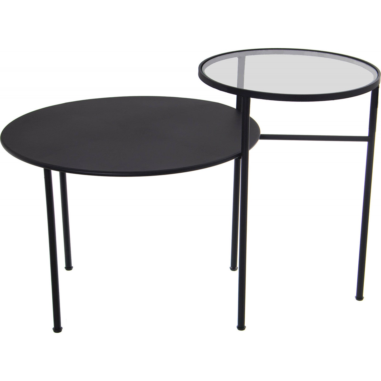 Table d'appoint métal noir design élégant et pratique 72 x 46 x 66 cm ...