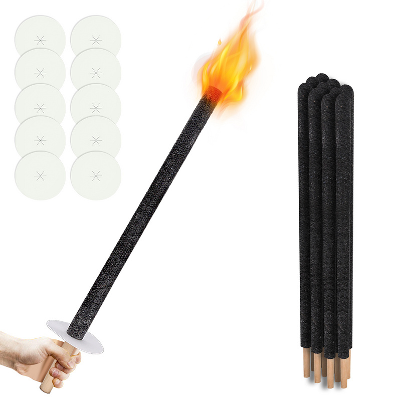 Torches en Cire Torches de Jardin Torches en Cire Naturelle avec ...