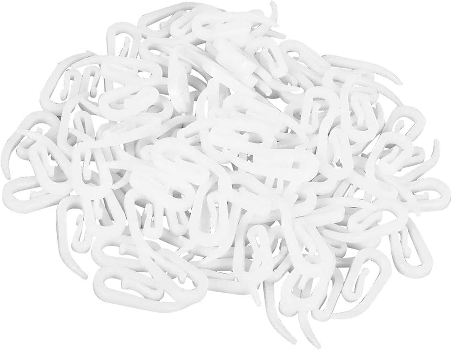 100 Crochets de Rideaux pour Rideaux | Crochets de draperie en PP pour ...