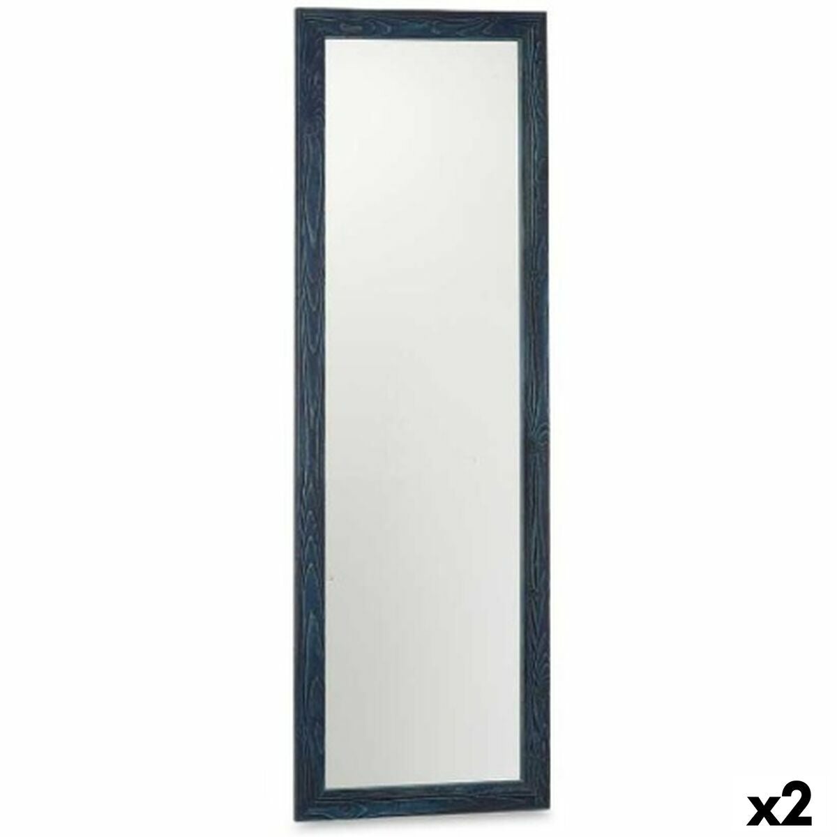Miroir mural Bleu Bois MDF 48 x 150 x 2 cm (2 Unités) | Leroy Merlin