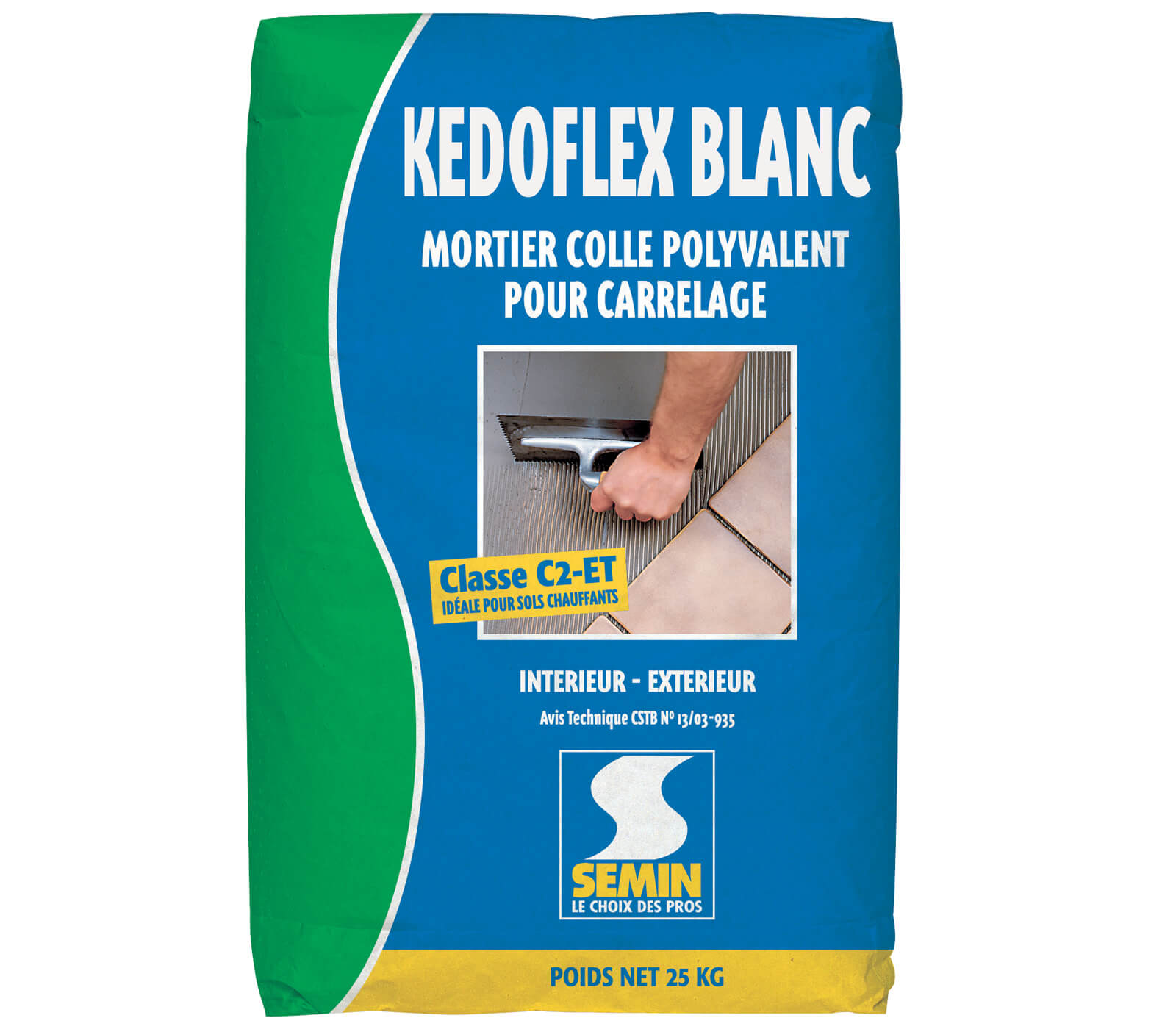 Mortier Colle Polyvalent pour Carrelage Kedoflex Blanc Semin, Intérieur ...