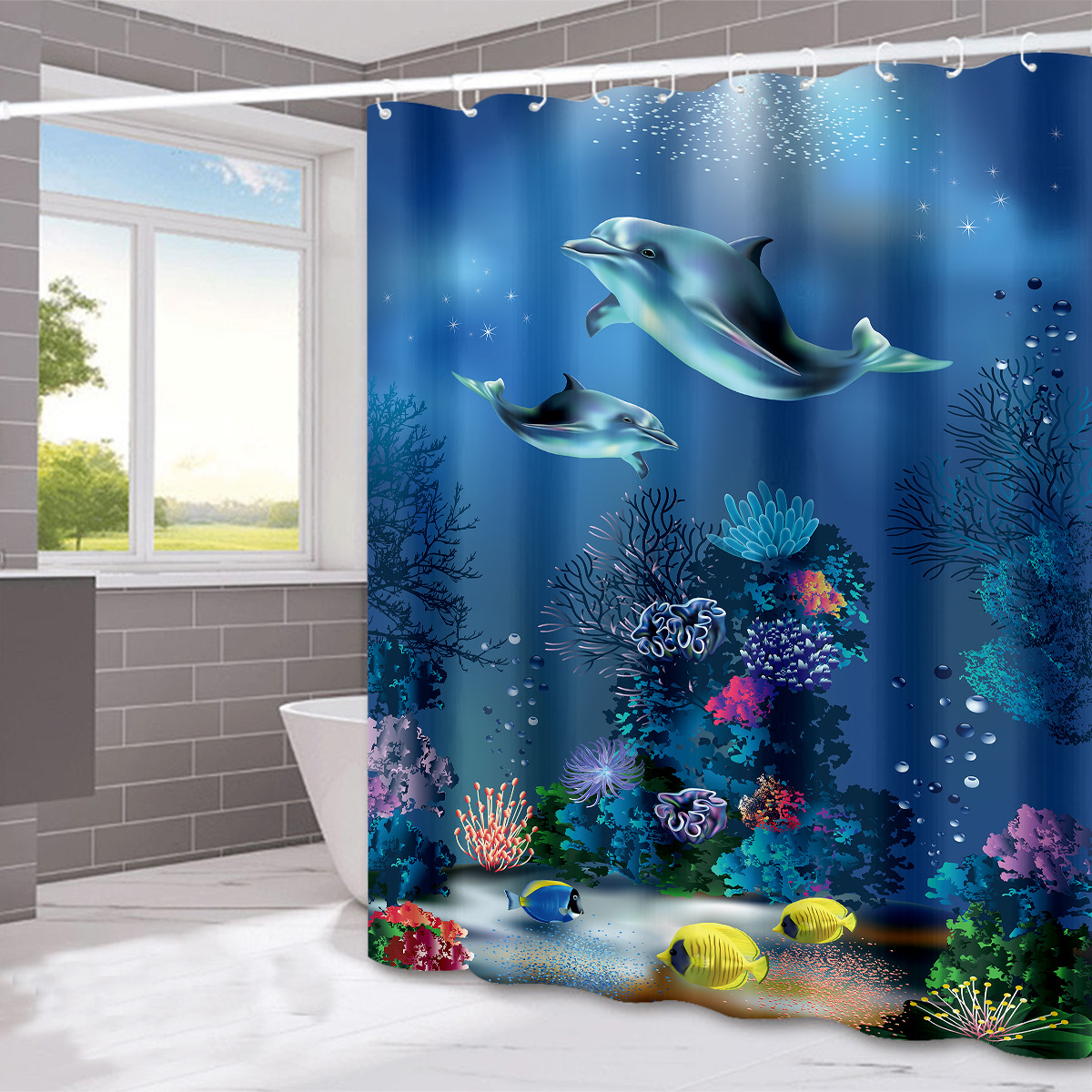 Cortina de Ducha, Cortina de Ducha Antimoho 180 x 180 cm, Cortina de ...