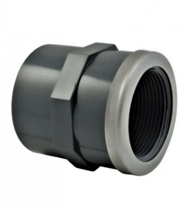 Manchon PVC pression mixte 63 mm, 50x60 renforcé inox | Leroy Merlin