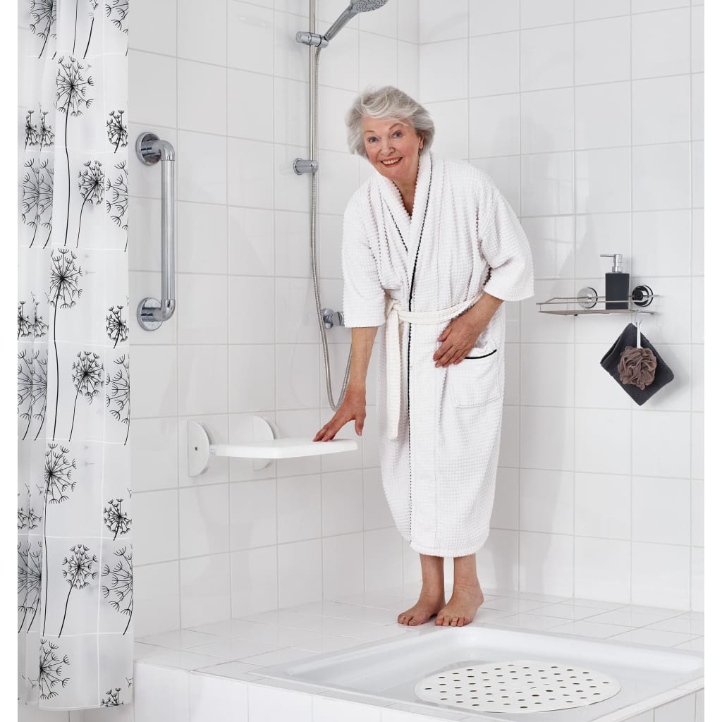 Siège de douche pliable Eco blanc | Leroy Merlin